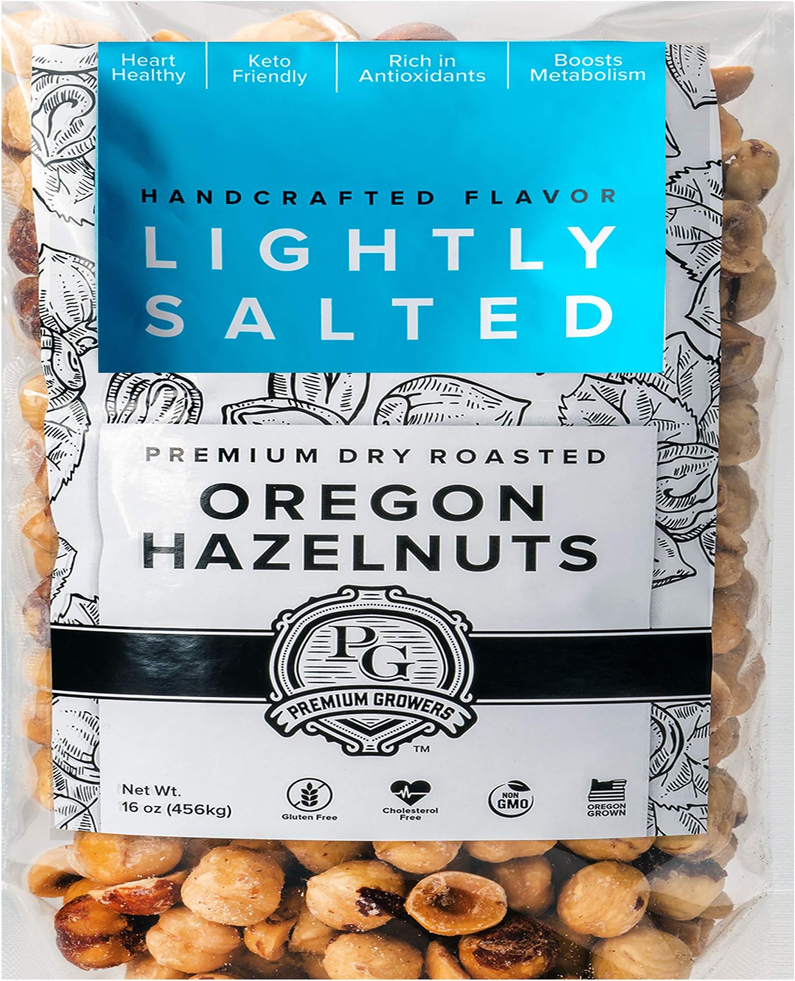 Amazon.com : Oregon Farm Fresh Snacks Natural Hazelnuts Roasted ...