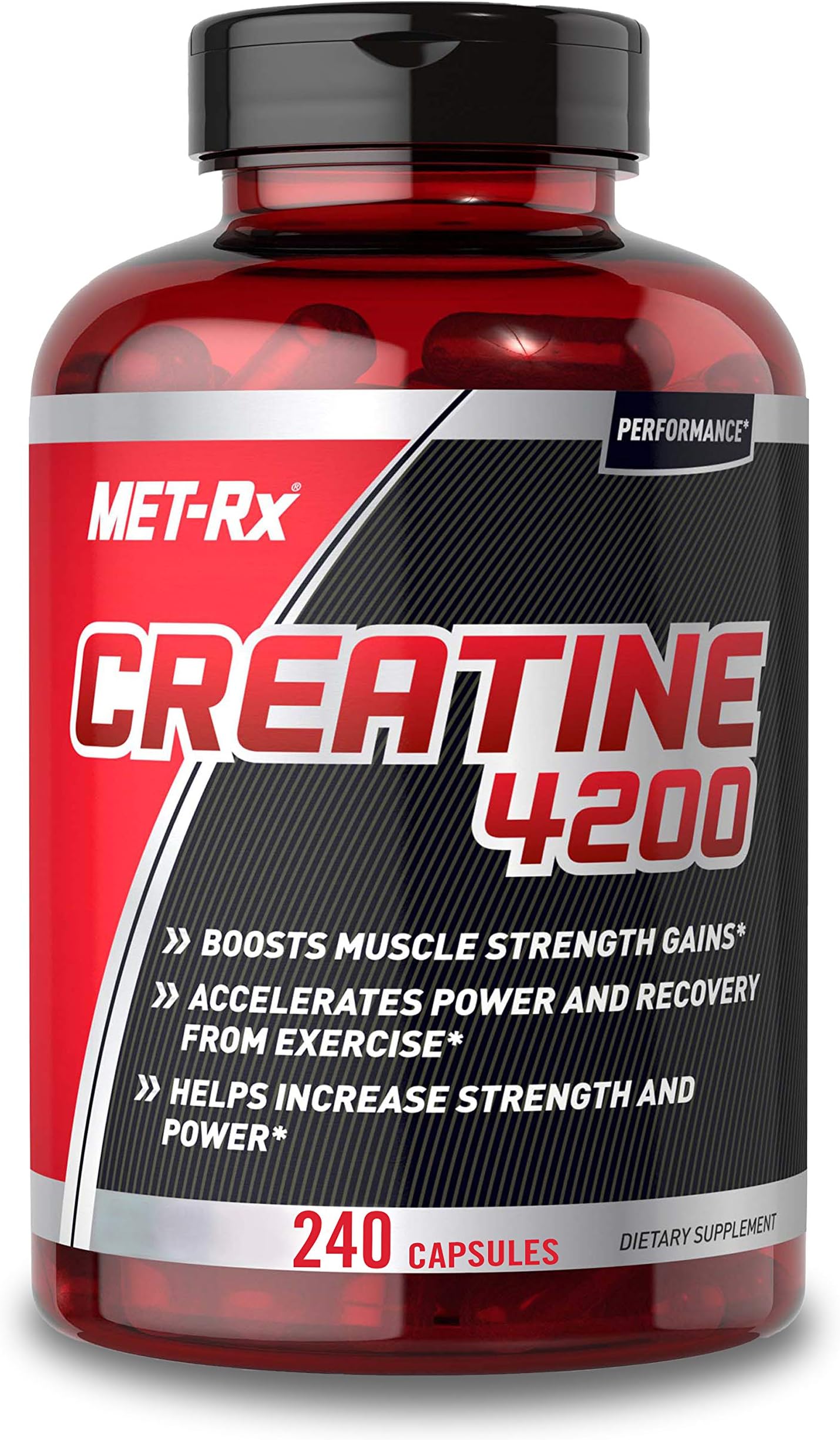 Amazon.com: MET-Rx Creatine 4200 Pre or Post Workout Supplement ...