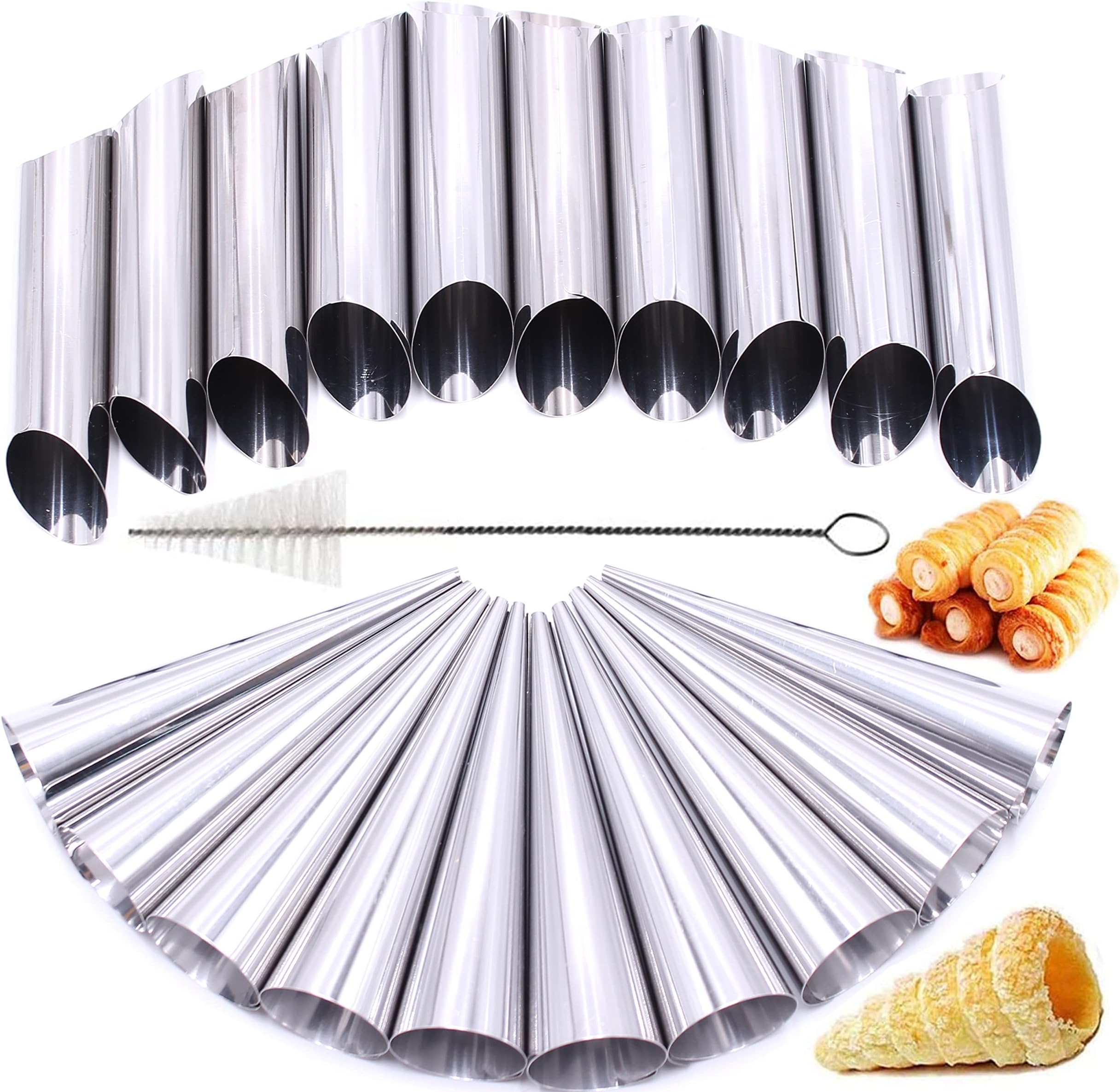 Amazon.com: Cannoli Forms Pastry Roll Molds,Stainless Steel Cannoli ...