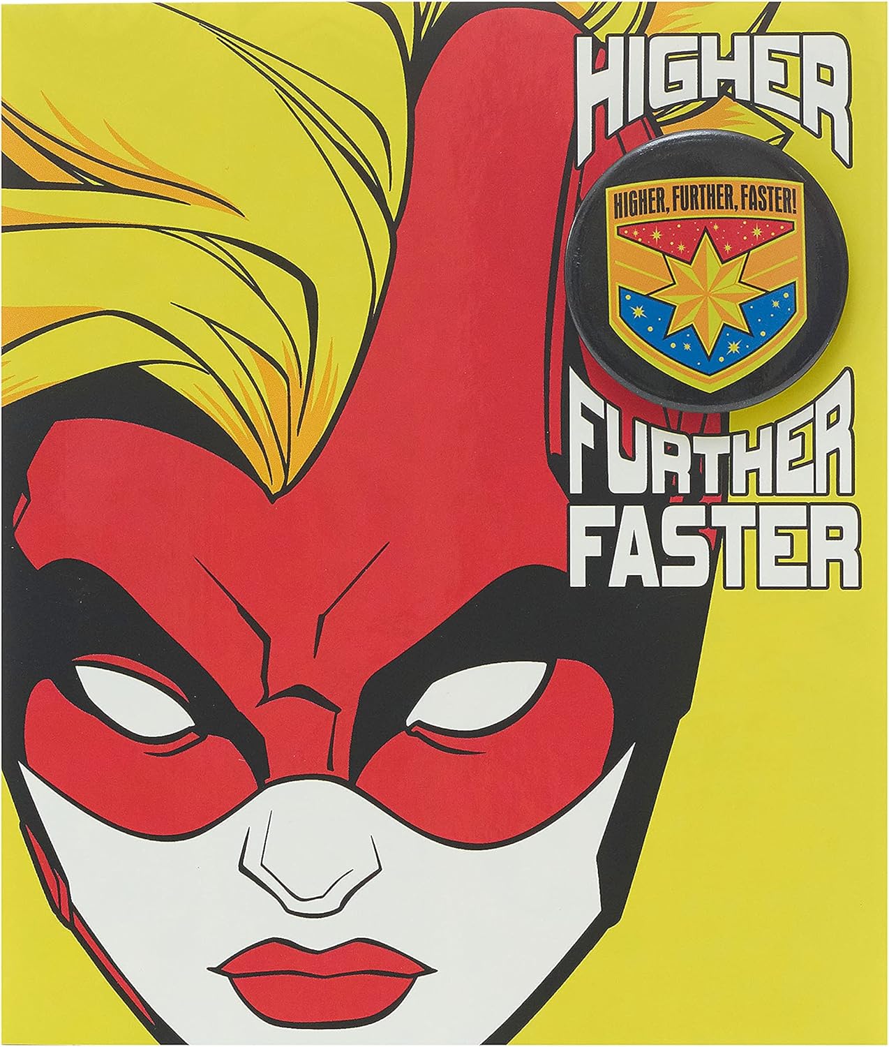 Amazon.com : UK Greetings Disney Avengers Captain Marvel Birthday Card ...