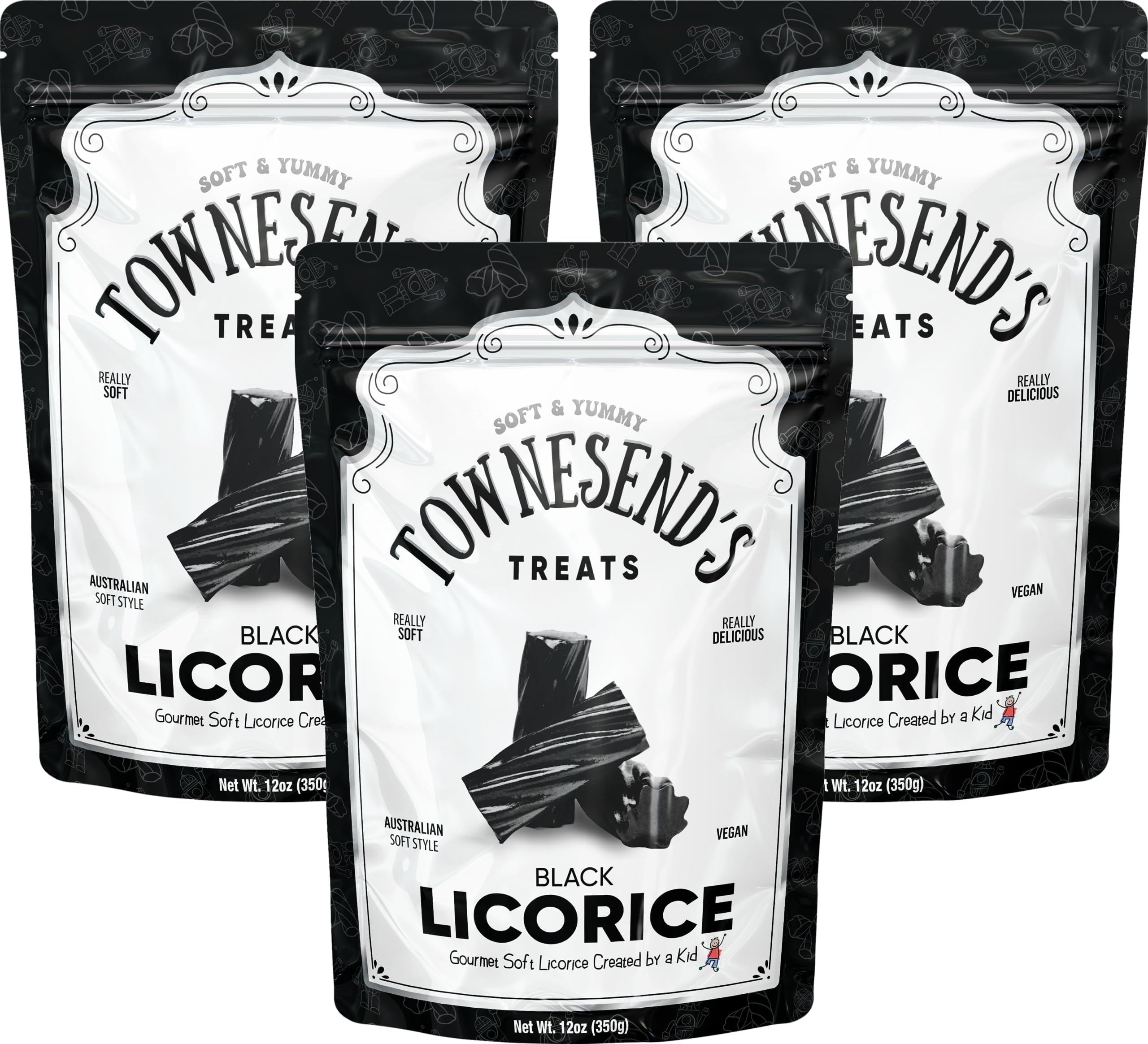 Amazon.com : Townesend's Treats Black Licorice | 12 Ounce | Soft ...