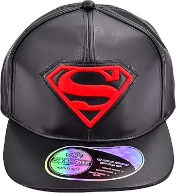 DC Comics Superman Snapback Hat, Adult Baseball Hat with Flat Brim and ...