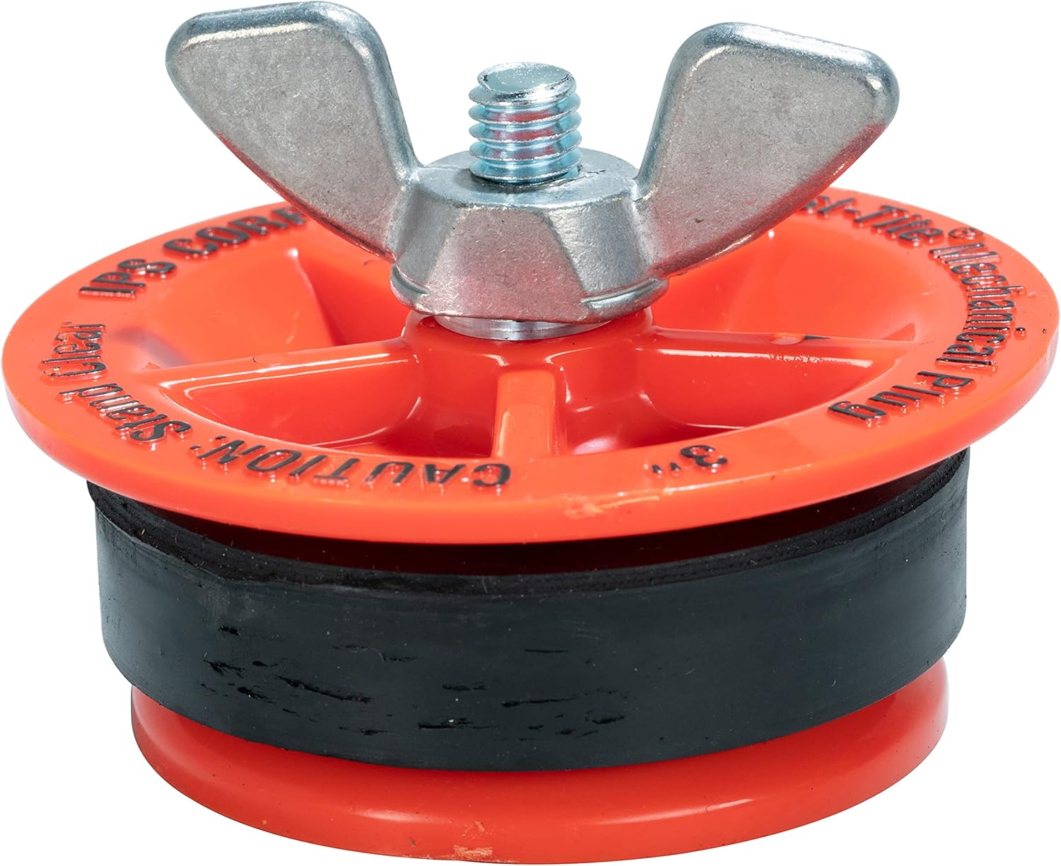 IPS 83593 3" Mechanical Test Plug, Red, 7.2 x 4 x 4", Bathroom Fixture ...