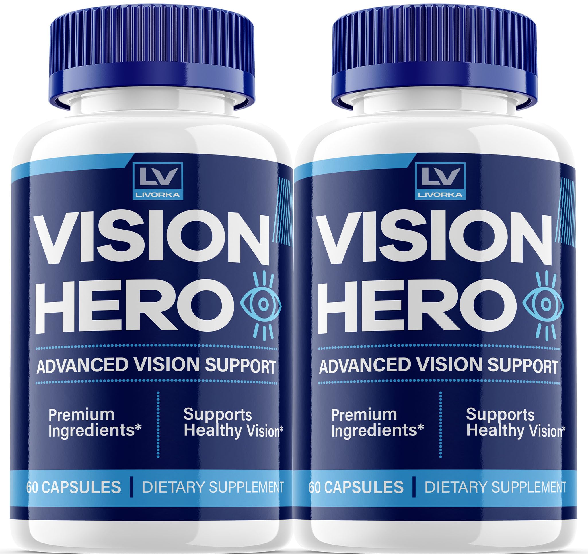 Snapklik.com : (2 Pack) Vision Hero Pills, Vision Capsules, Vision Hero ...
