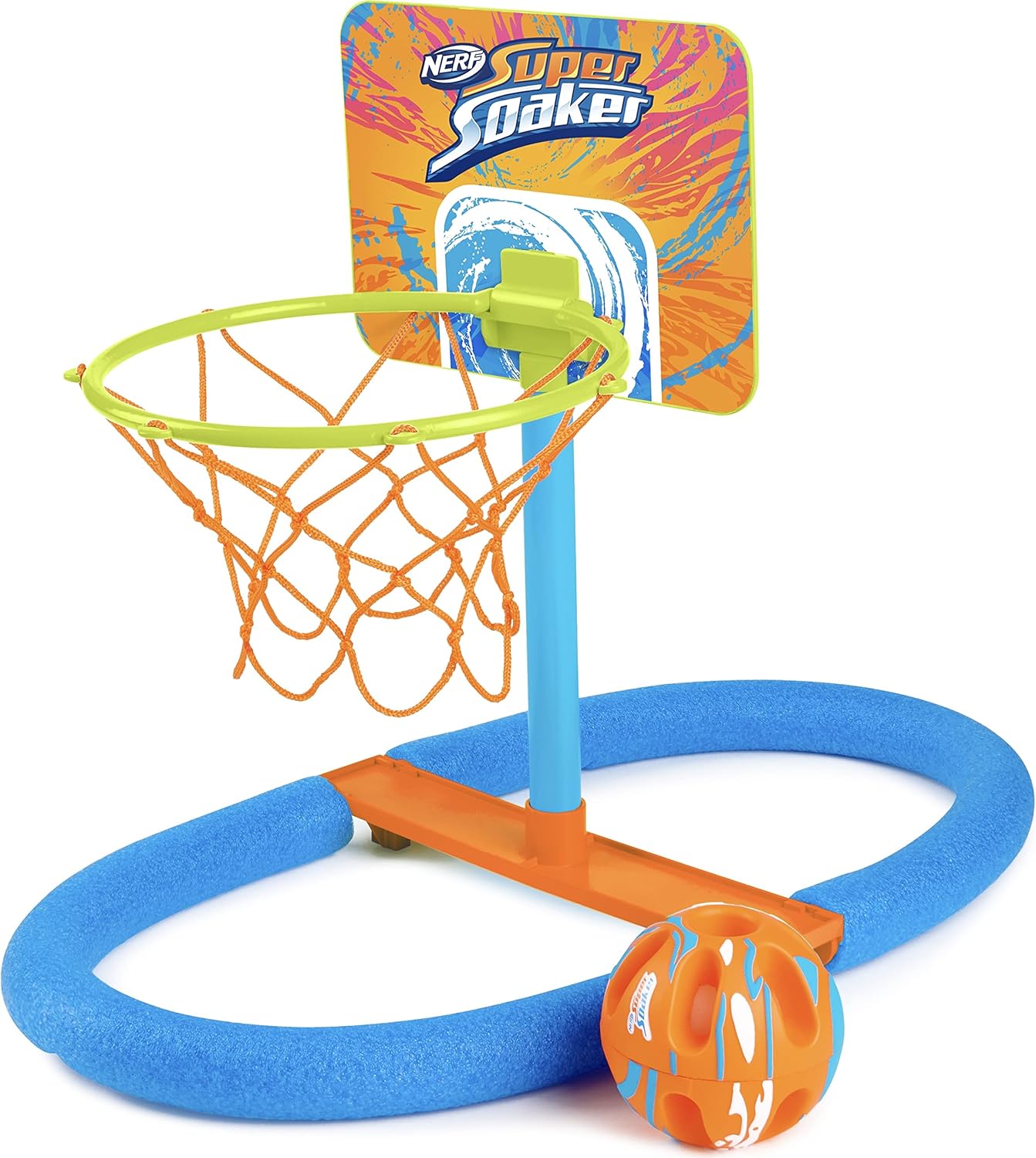 Amazon.com: Nerf Super Soaker Dunk It Pool Basketball – in-Pool and ...