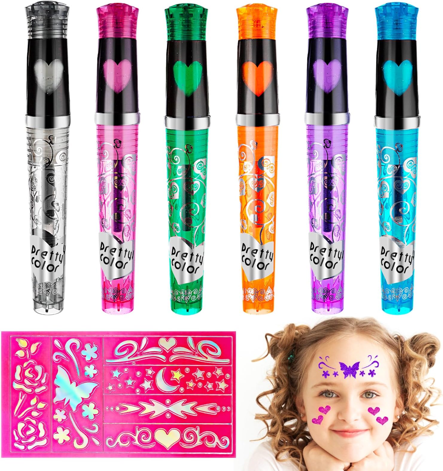 CNERGEL 4 X Temporary Tattoo Gel Pens Body Pens Glitter Pens Tattoo ...
