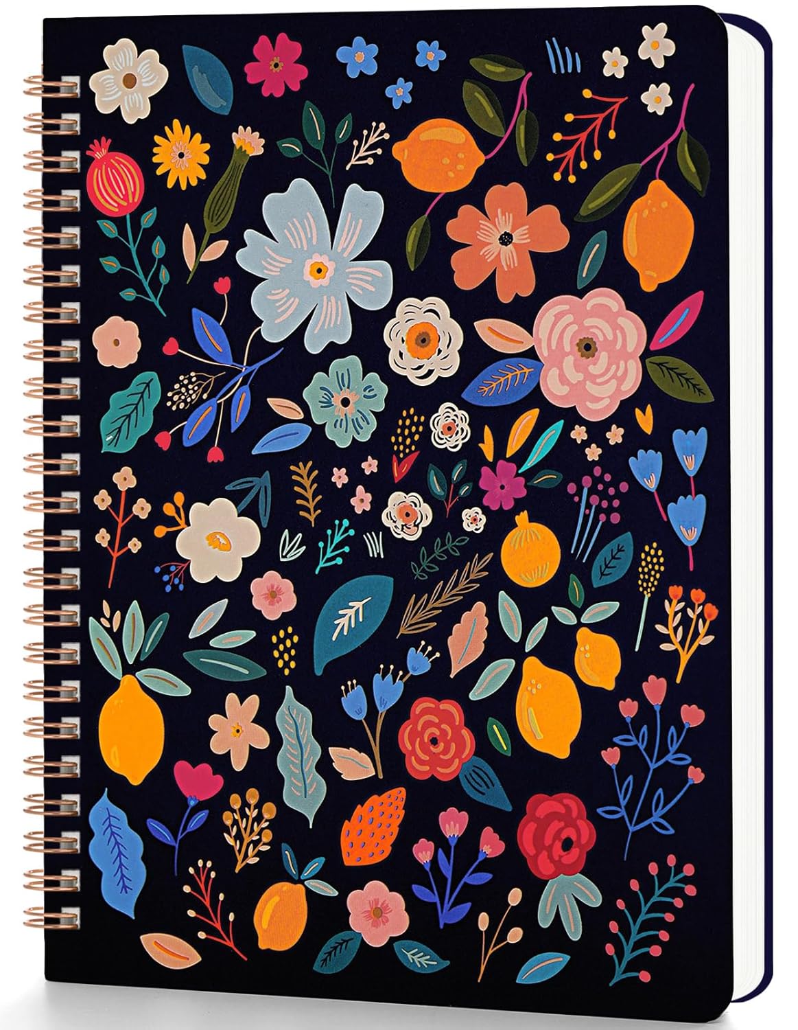 Amazon.com : Spiral Notebook College Ruled 160 Pages with Pockets, 6x8 ...