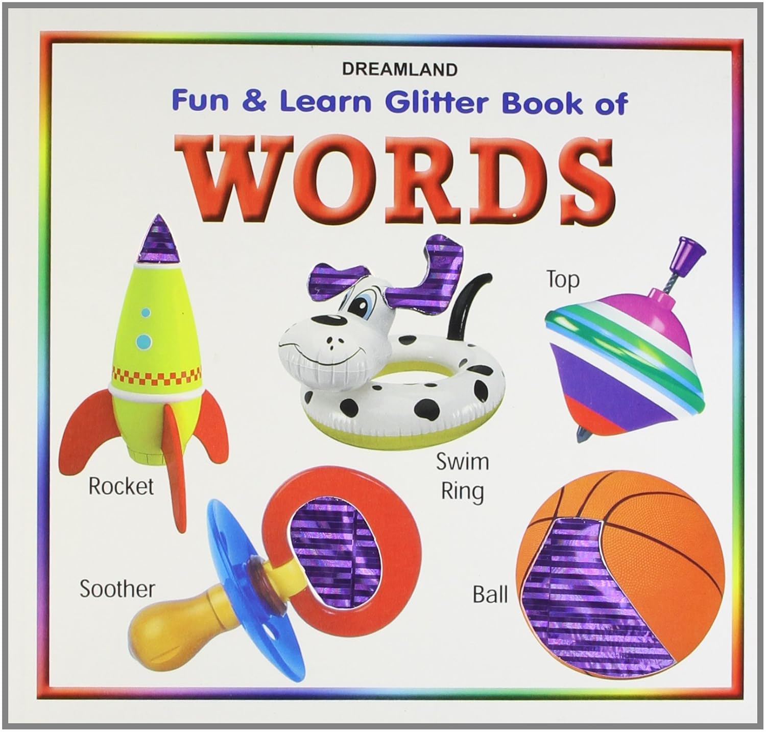Fun & Learn Glitter Book Of Words : Dreamland Publications: Amazon.com ...