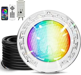 Amazon.com: 10 Inch Pool Lights for Inground Pool, 120V Color Changing ...