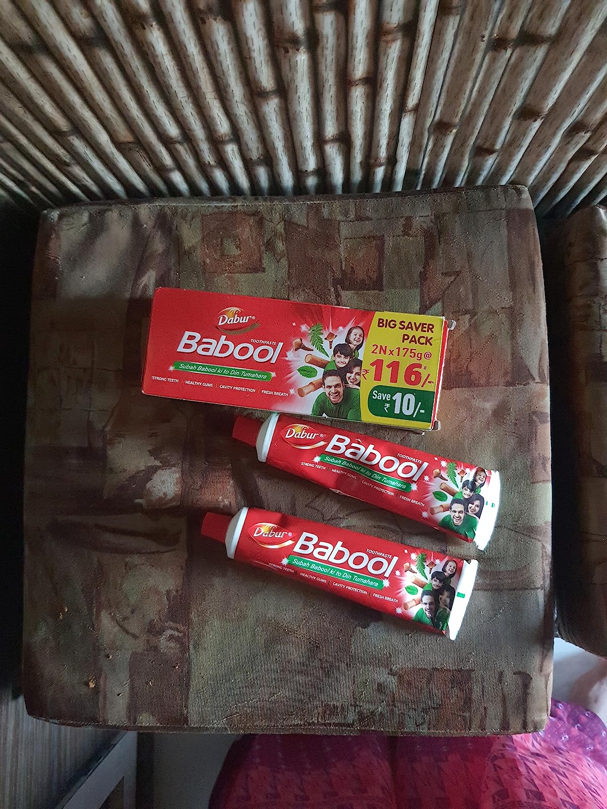 Buy Dabur Babool Toothpaste - with Clove, 2x180g Carton Online at Low ...