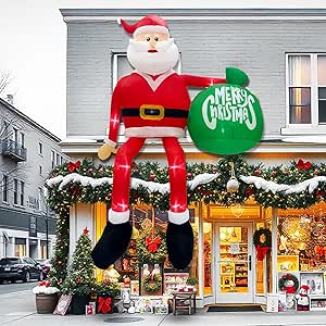 Amazon.com: GUDELAK 15FT Giant Christmas Inflatable Outdoor Decoration, Climbing Inflatables ...