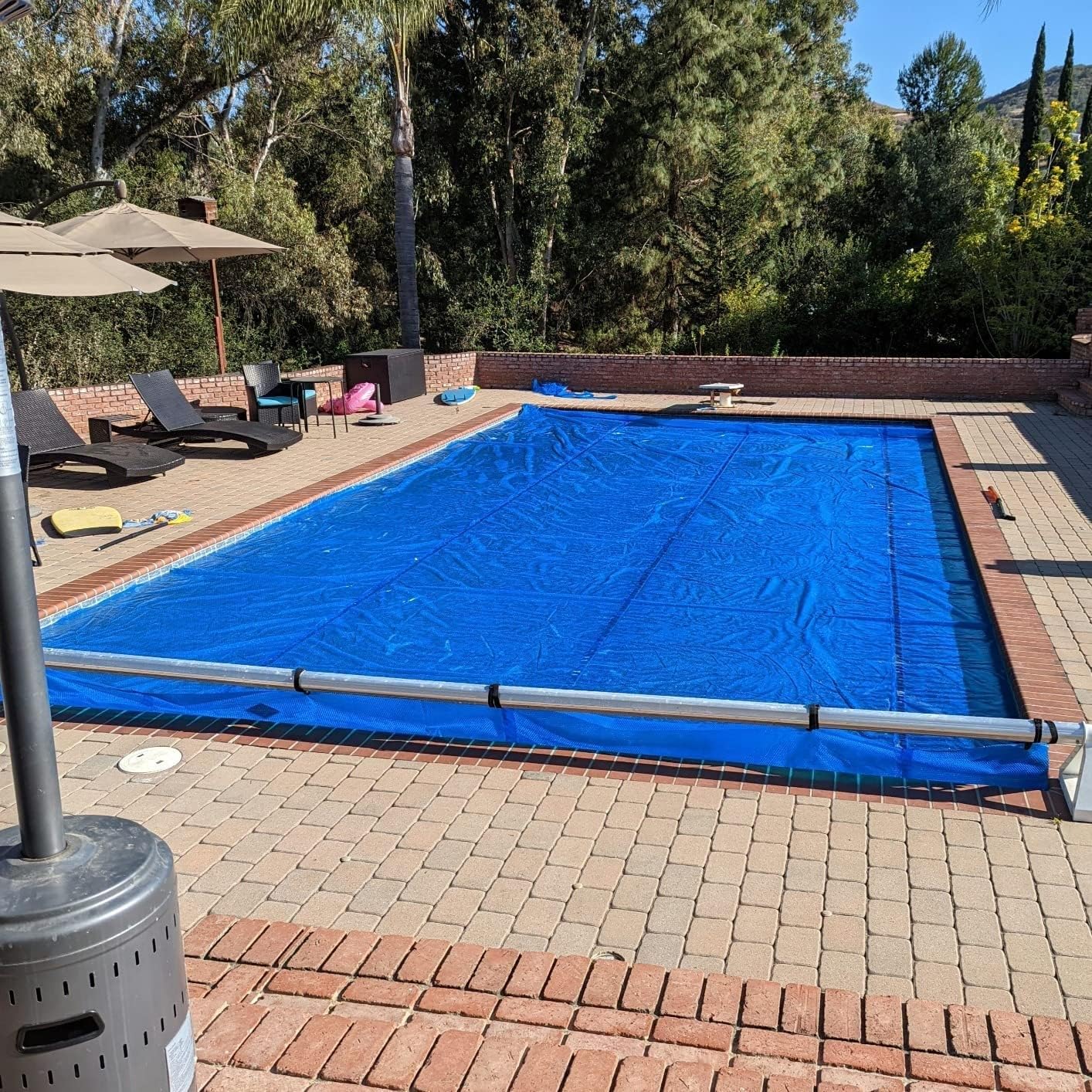 Solar Pool Cover 3 5 10 16 18 20 33 Ft Rectangular, Large Bubble ...