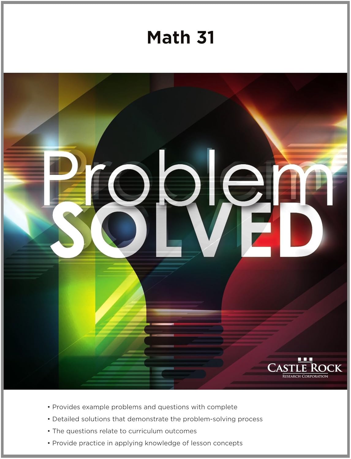 Problem solved math 31: Rao, Gautam: 9781770443341: Amazon.com: Books