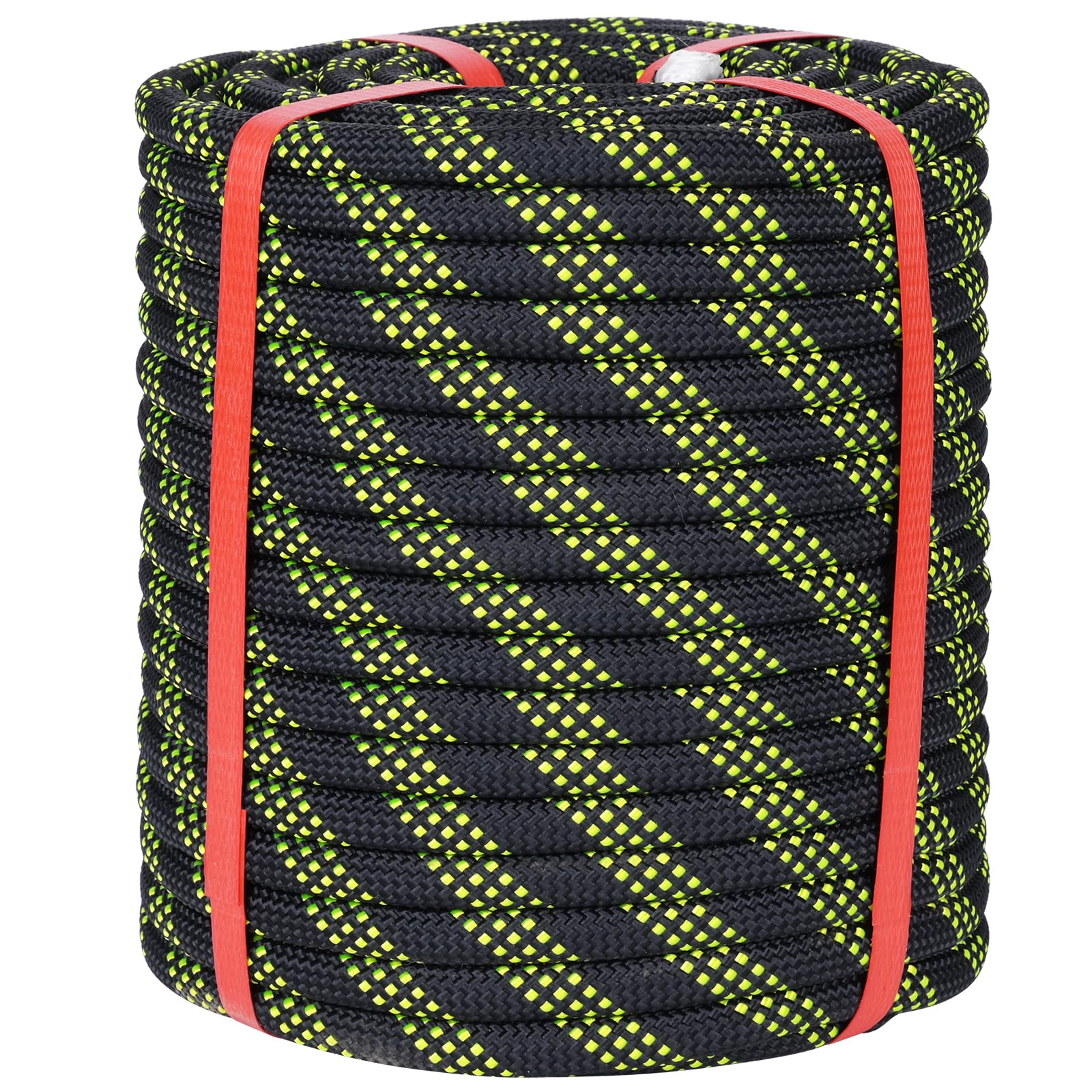 Amazon.com: 1/2 Inch Climbing Rope 150 Ft Black - 48 Strands Tree ...