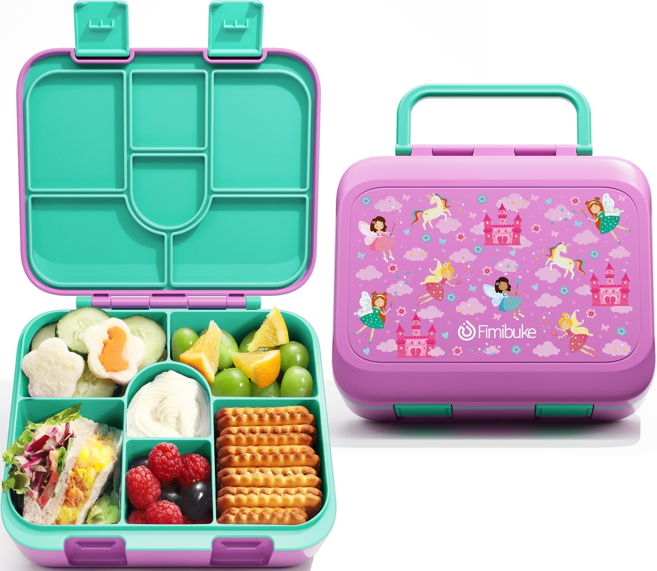Amazon.com: Fimibuke Snack Box for Kids & Toddlers, 6-Compartment Snack ...