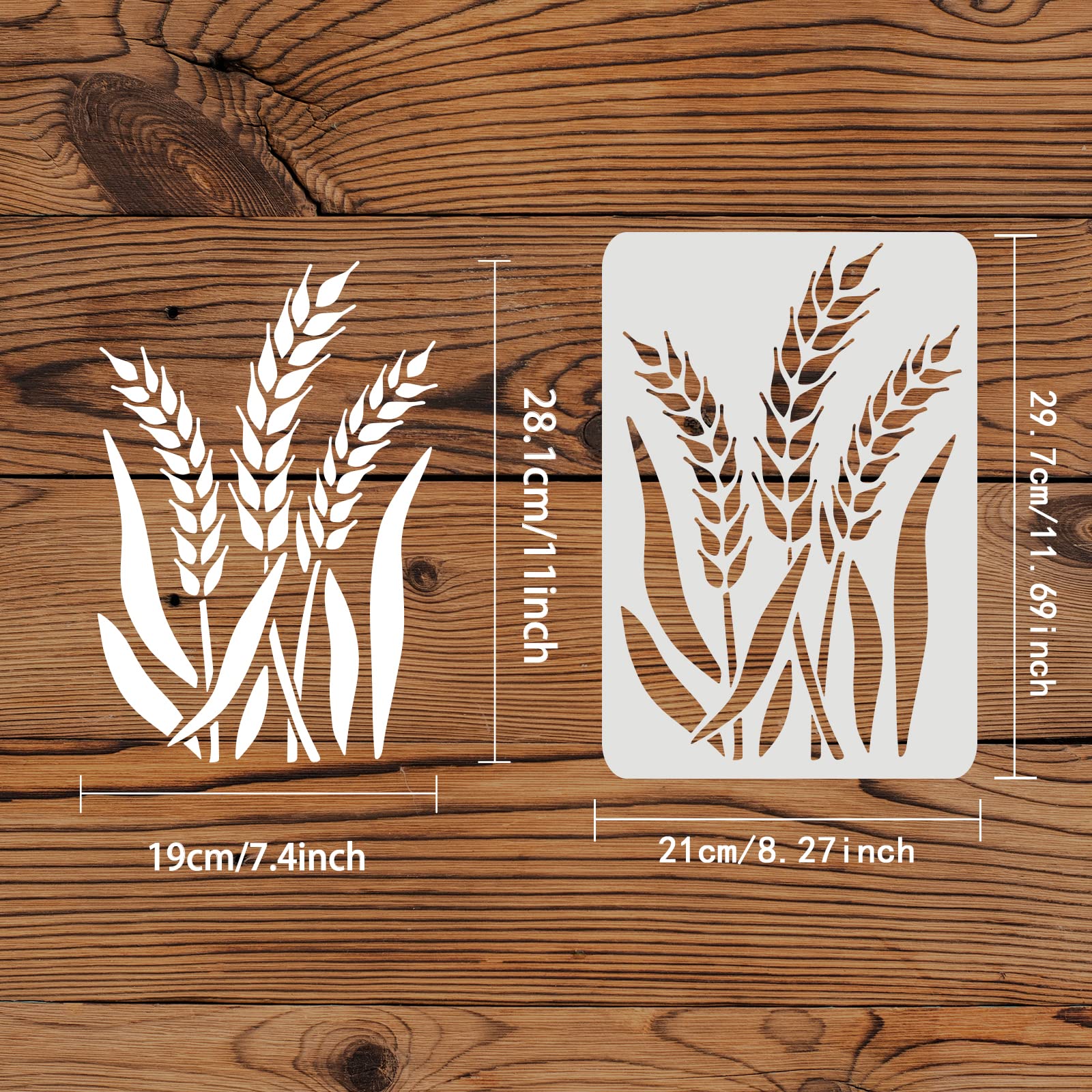 Wheat Stencil Pattern