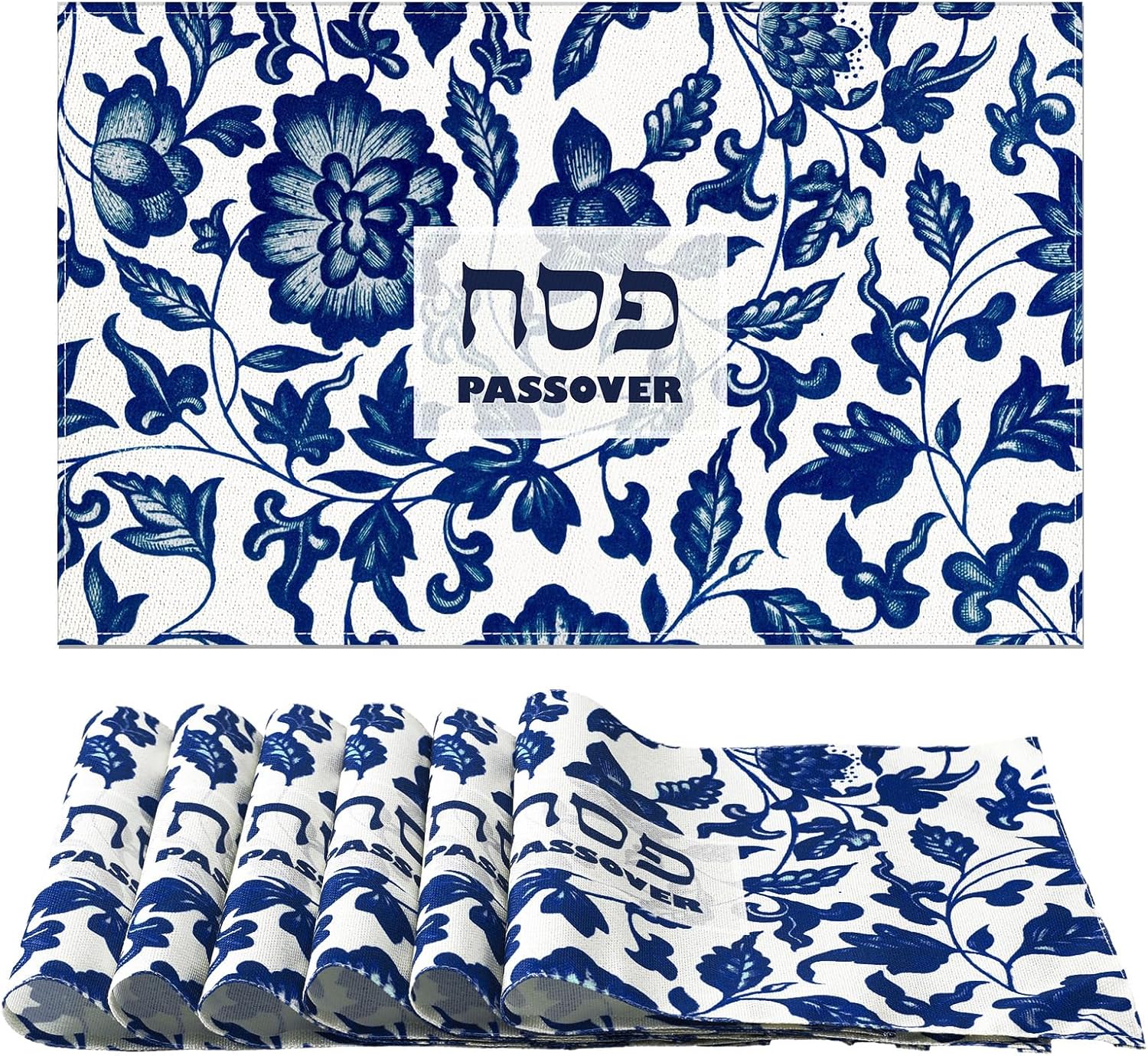 Amazon.com: Blushtier 6 Pcs Happy Passover Placemats Washable Seder ...