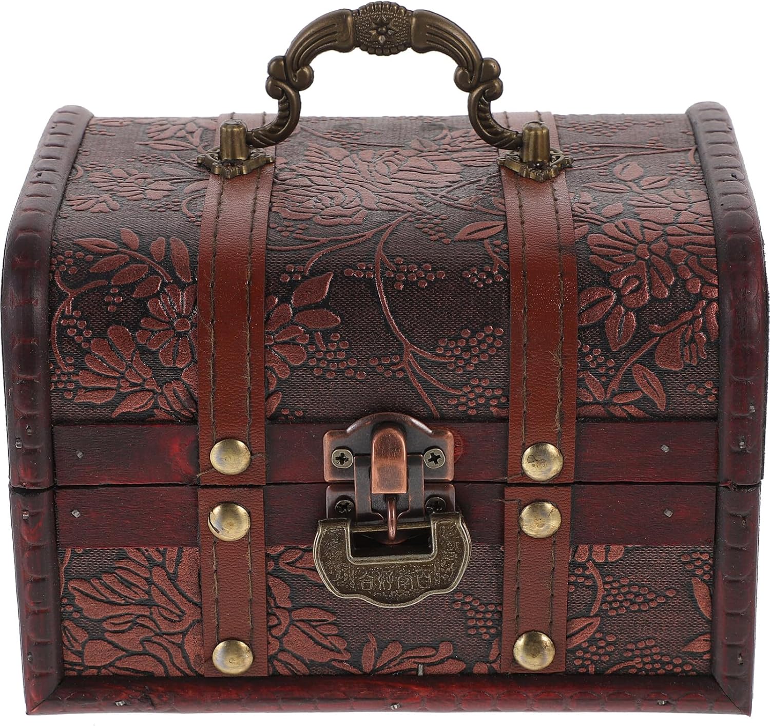 Amazon.com: SOIMISS Jewelry Storage Box Vintage Wood Chest Box Packing ...