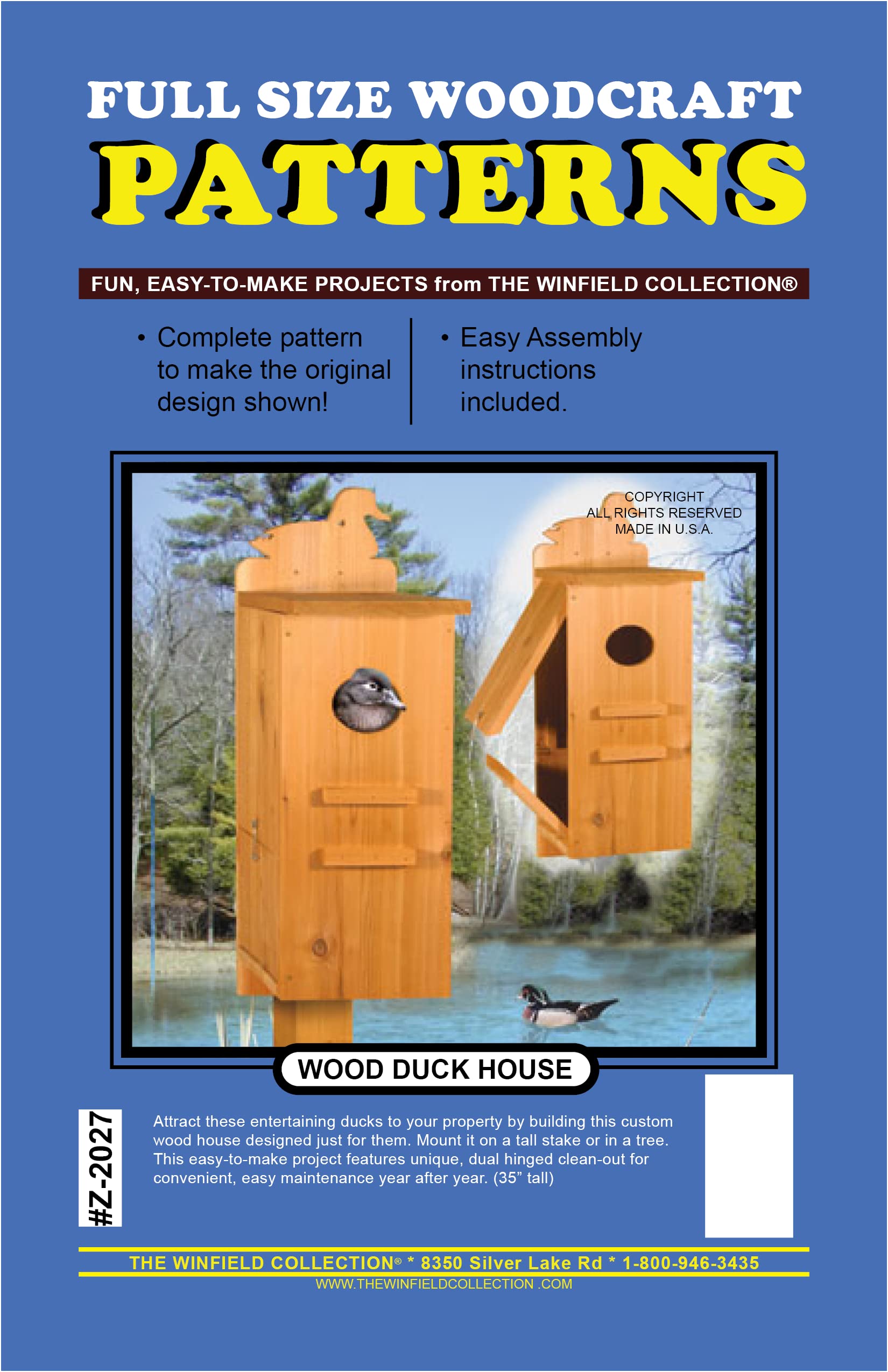 Wood Duck House Plans And Designs