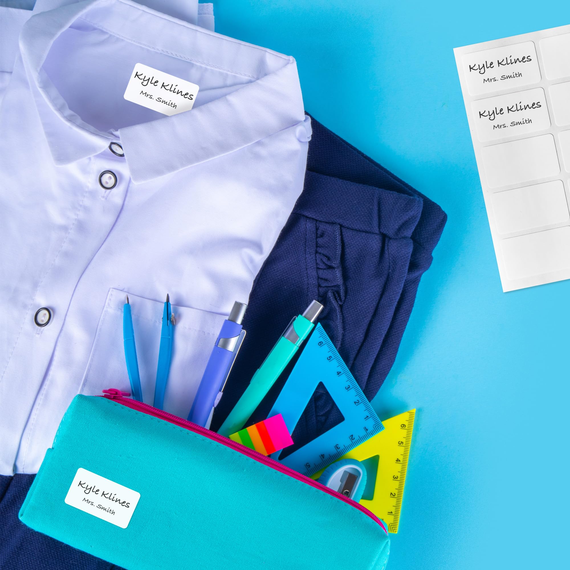 Snapklik.com : Avery No-Iron Fabric Labels, 1" X 1-3/4", Washer And ...