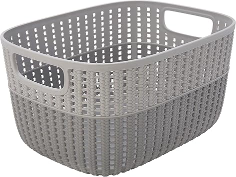 Amazon.com: Simplify 2 Tone Sailor Knot Plastic Storage Tote ...