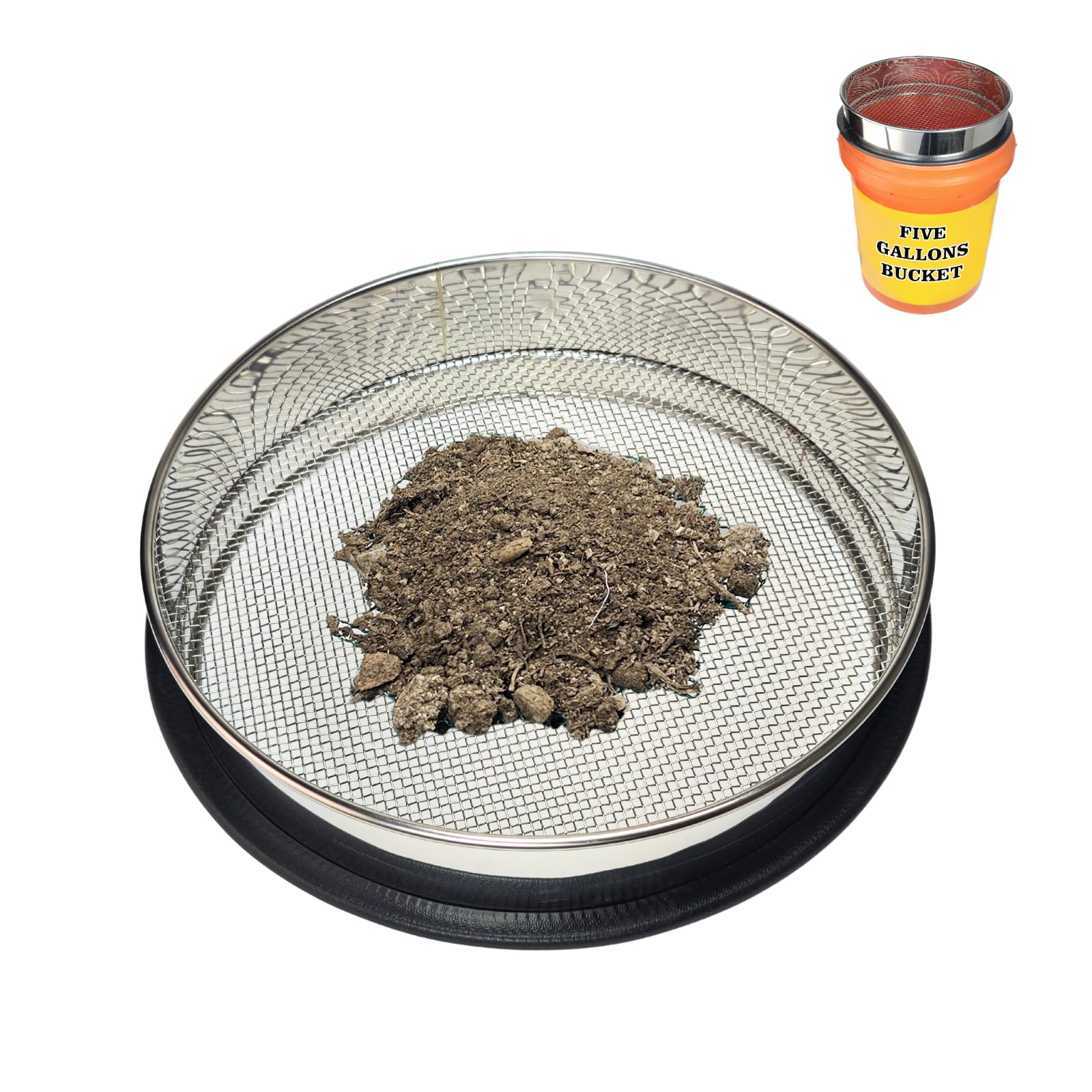 Amazon.com : Upgraded Soil Sifter, 11 Inch (1/8'' Mesh Screen) Dirt ...