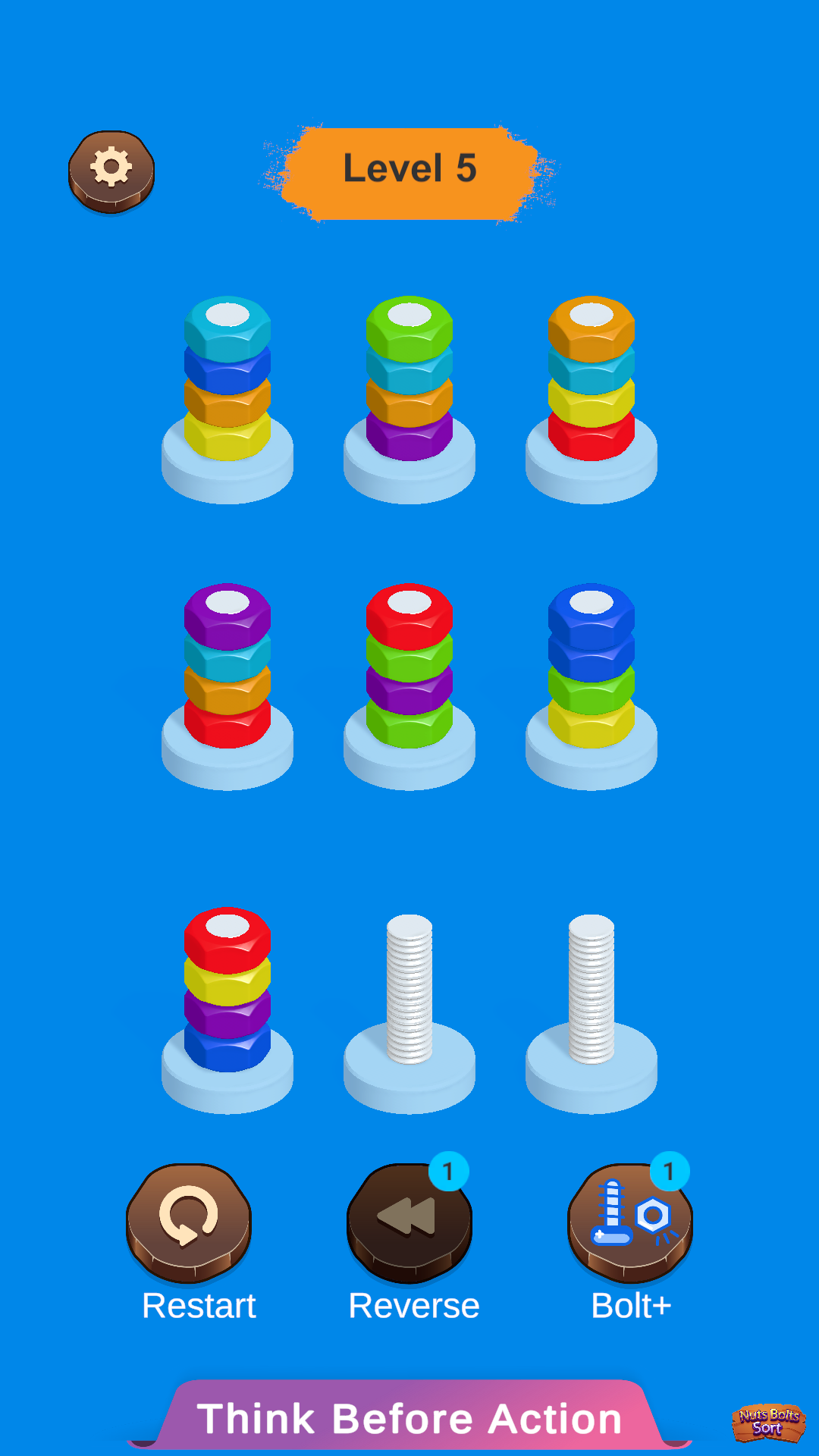 Nuts and Bolt Sort Puzzle Game - Color Sorting Game-Amazonアプリストアのアプリ