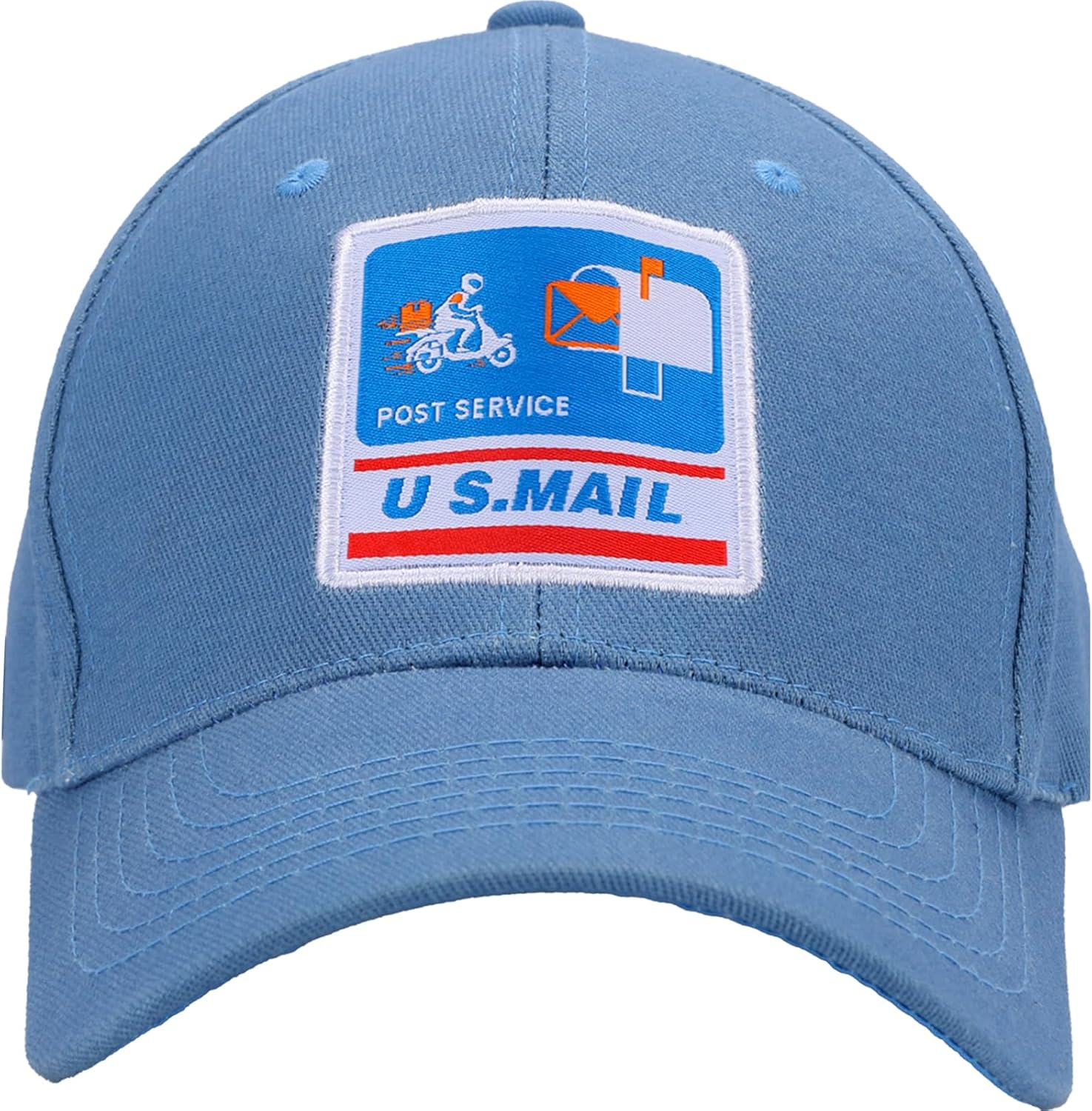 Amazon.com: CINKCO Mailman Hat Mr. Postman Costume Blue Baseball Cap ...