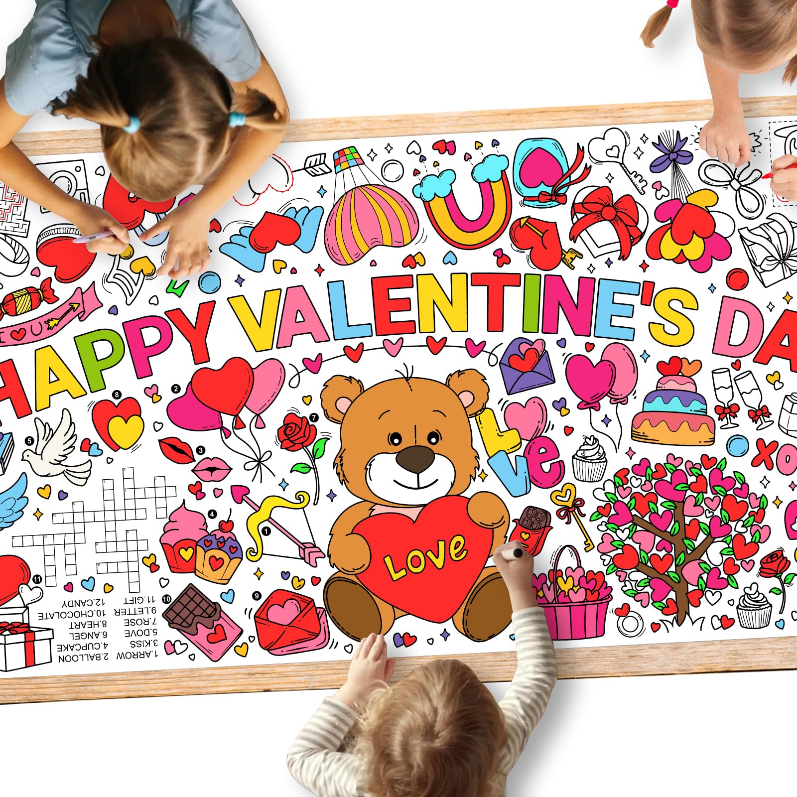 Valentine's Day Activity Poster - 31.5 x 72 Inches,Valentine's Day ...