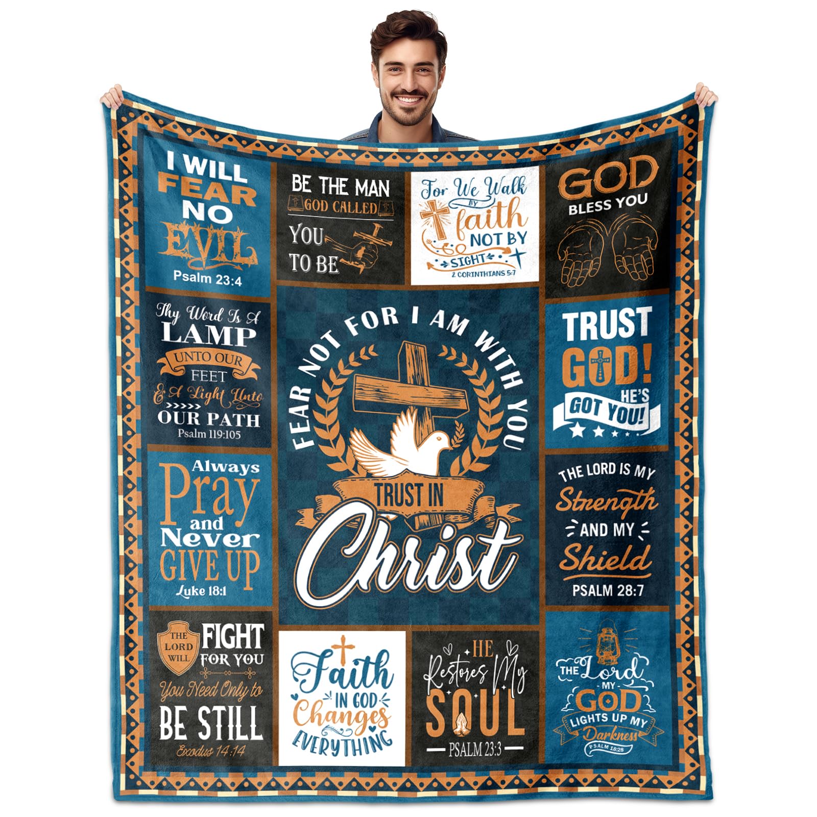 Amazon.com: Tjovuzn Christian Gifts for Men, Christian Textile Printers ...