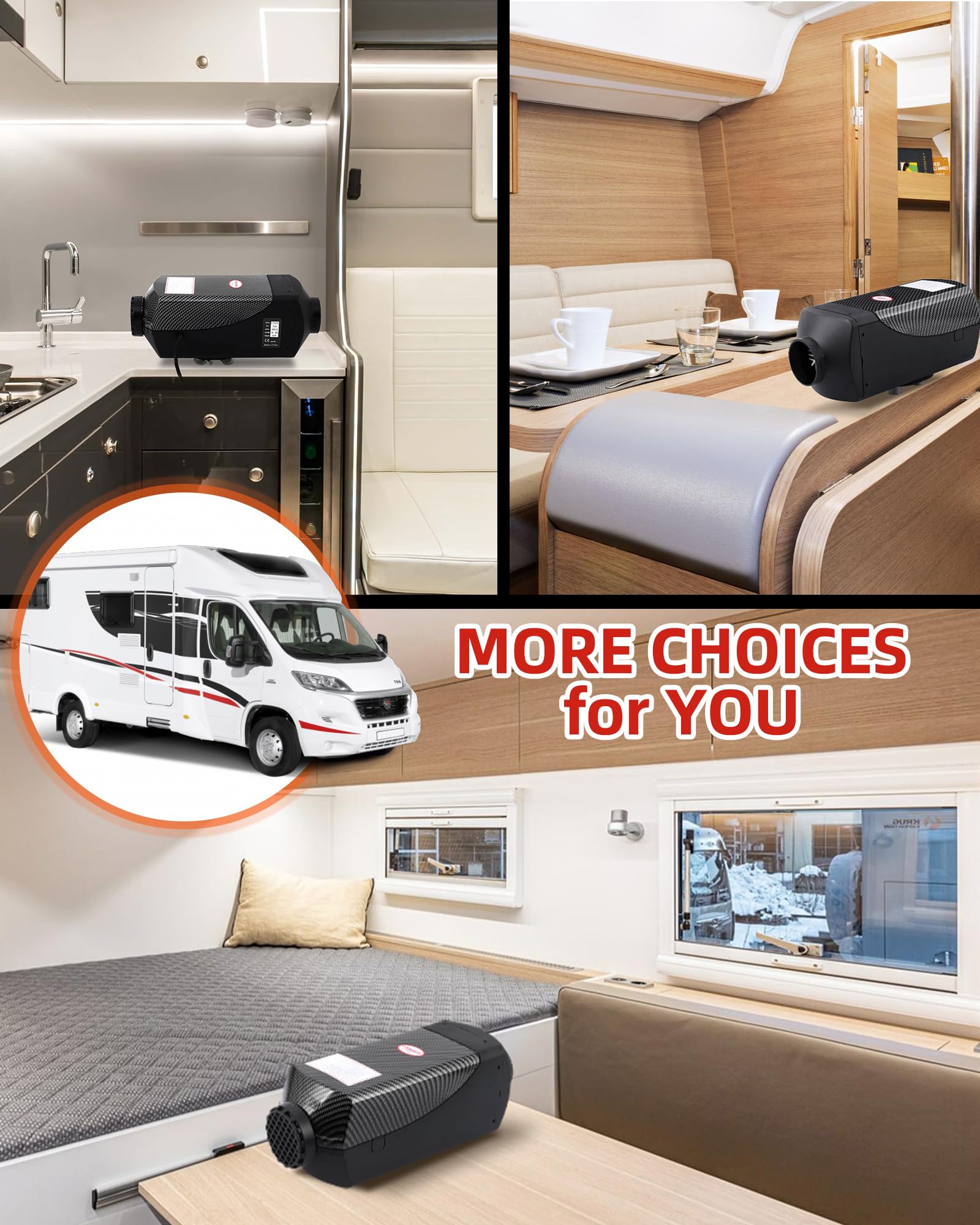 Snapklik.com : 8KW Diesel Heater, 10L Tank Diesel Air Heater, 12V Parking Heater W/Remote ...