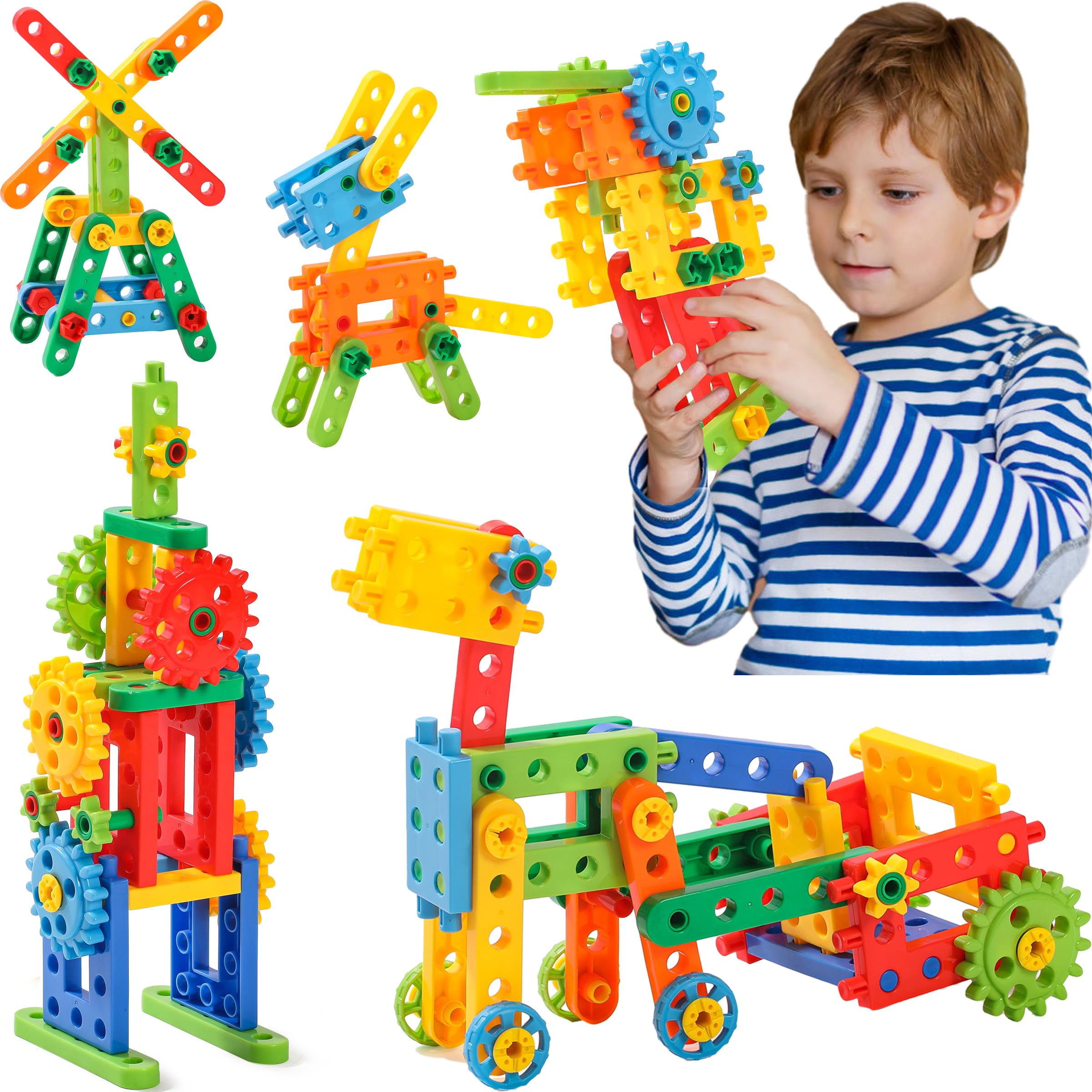 Amazon.com: KUTOI Screw Building Blocks - 92 Pcs Kids Games - Sensory ...