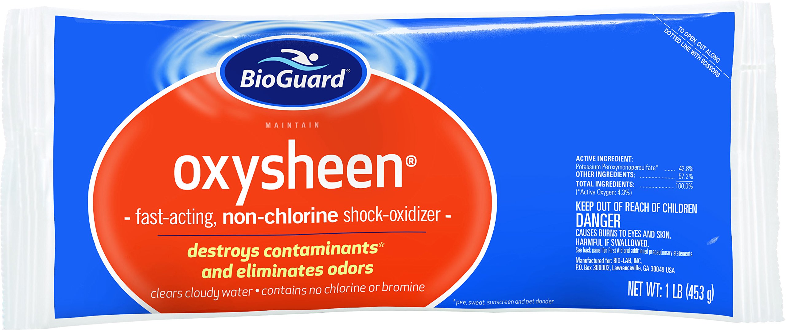 Amazon.com : BioGuard Oxysheen, 1 lb, Pack of 12, Non-Chlorine Shock ...