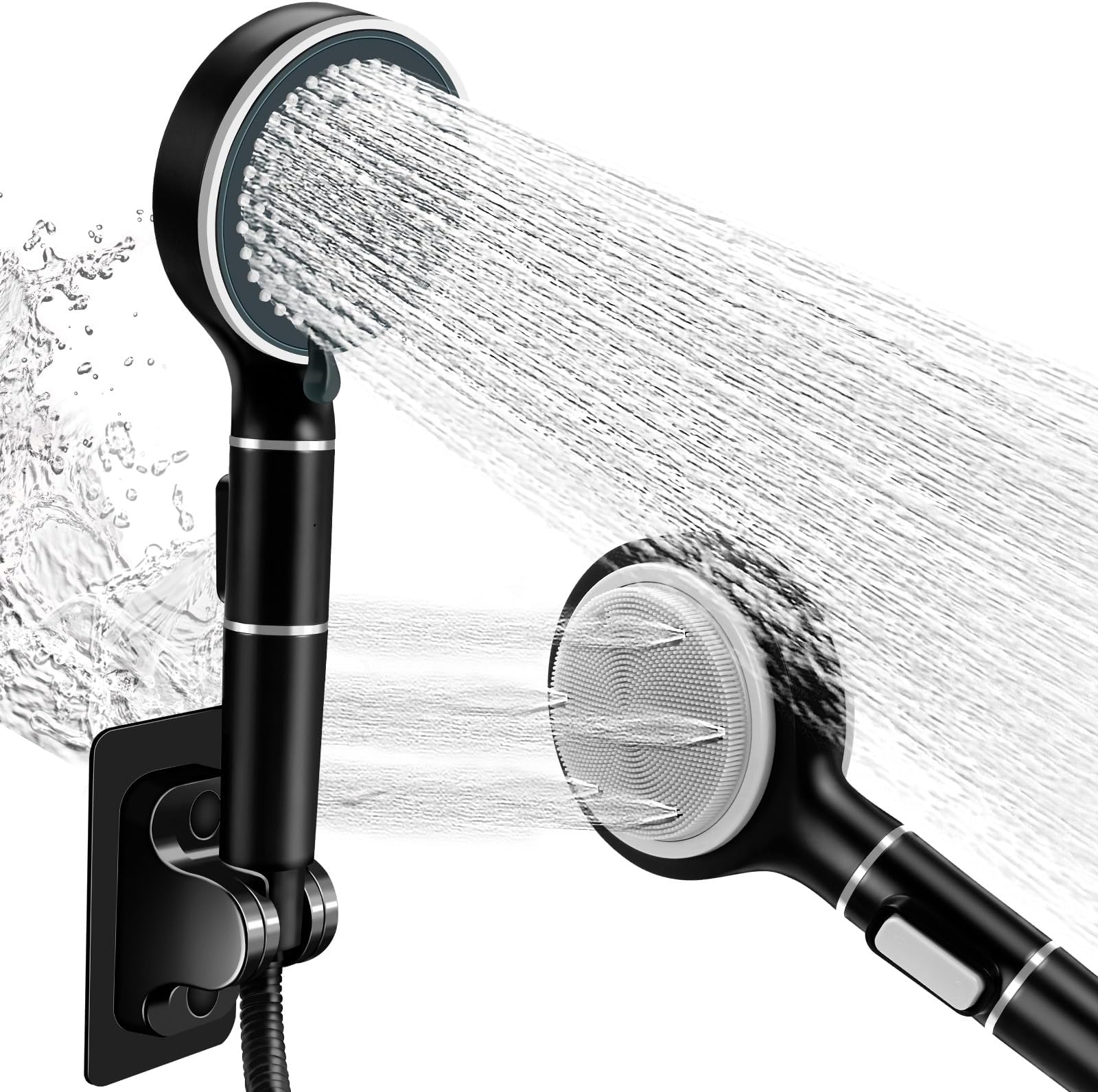 Deuanb High Pressure Shower Head with Handheld - Water Saving ...