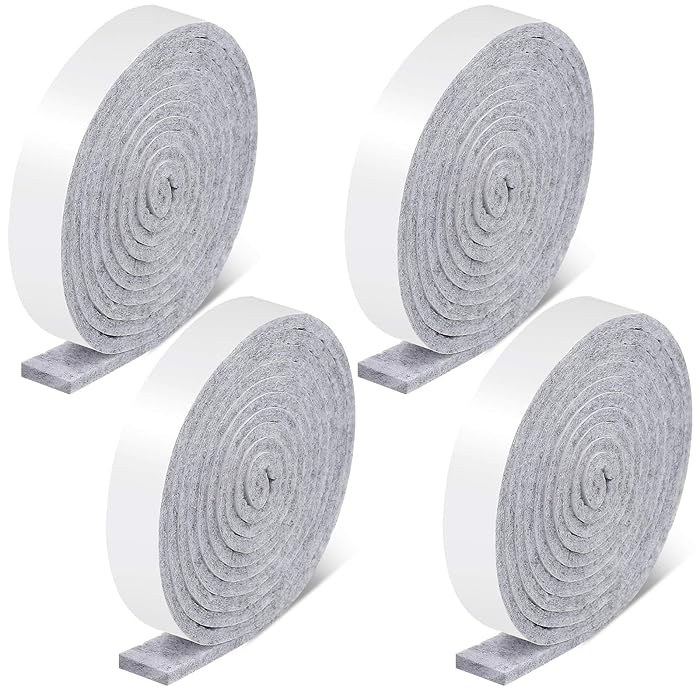 Buy 1/2 x 60 Inch Felt Strips with Adhesive Backing Self-Stick Heavy ...