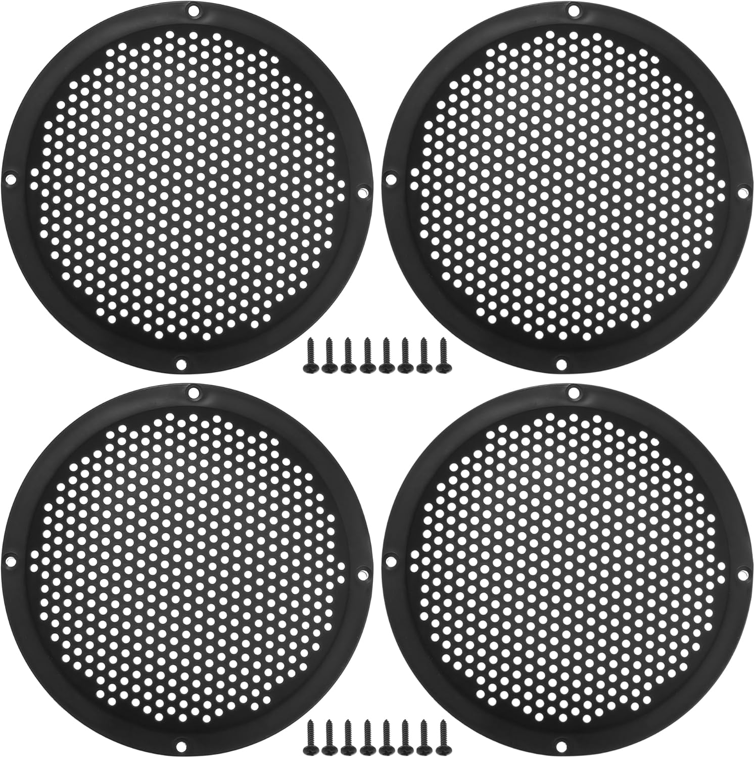Amazon.com: ACROPIX Universal 6" Car Speaker Grills Cover Mesh Round 6 ...