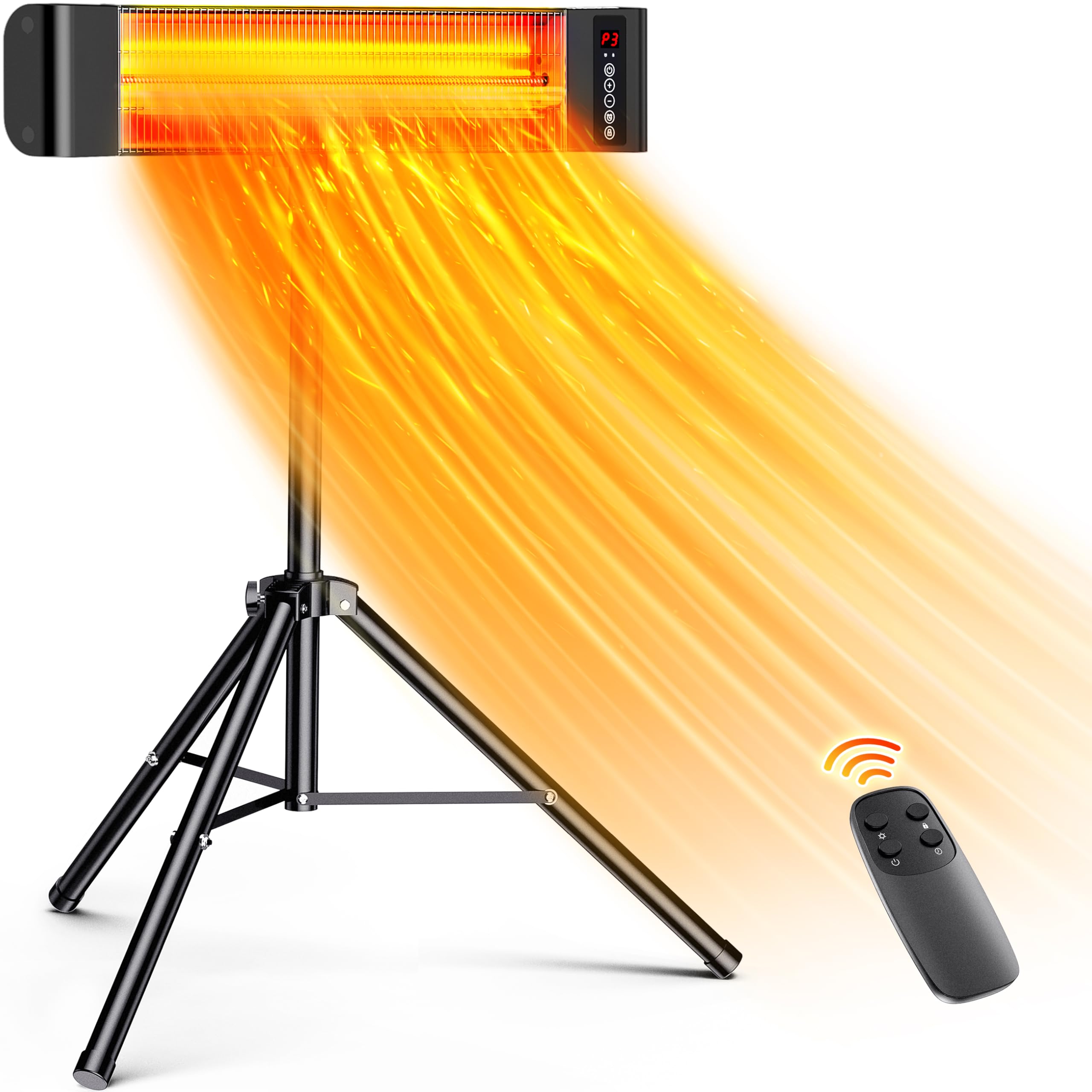 Amazon.com : VAGKRI Outdoor Infrared Heater, 77inch 1500W Electric Wall ...