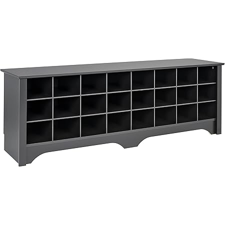 Amazon.com: Prepac 24 pair Shoe Storage Rack with bottom shelf, Black ...