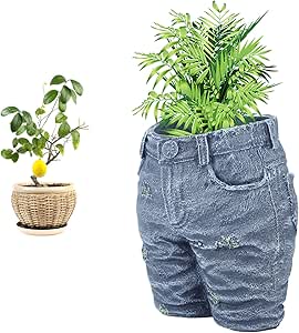 Topyond Creative Denim Flower Pot Unique Decoration for Garden Crafts ...