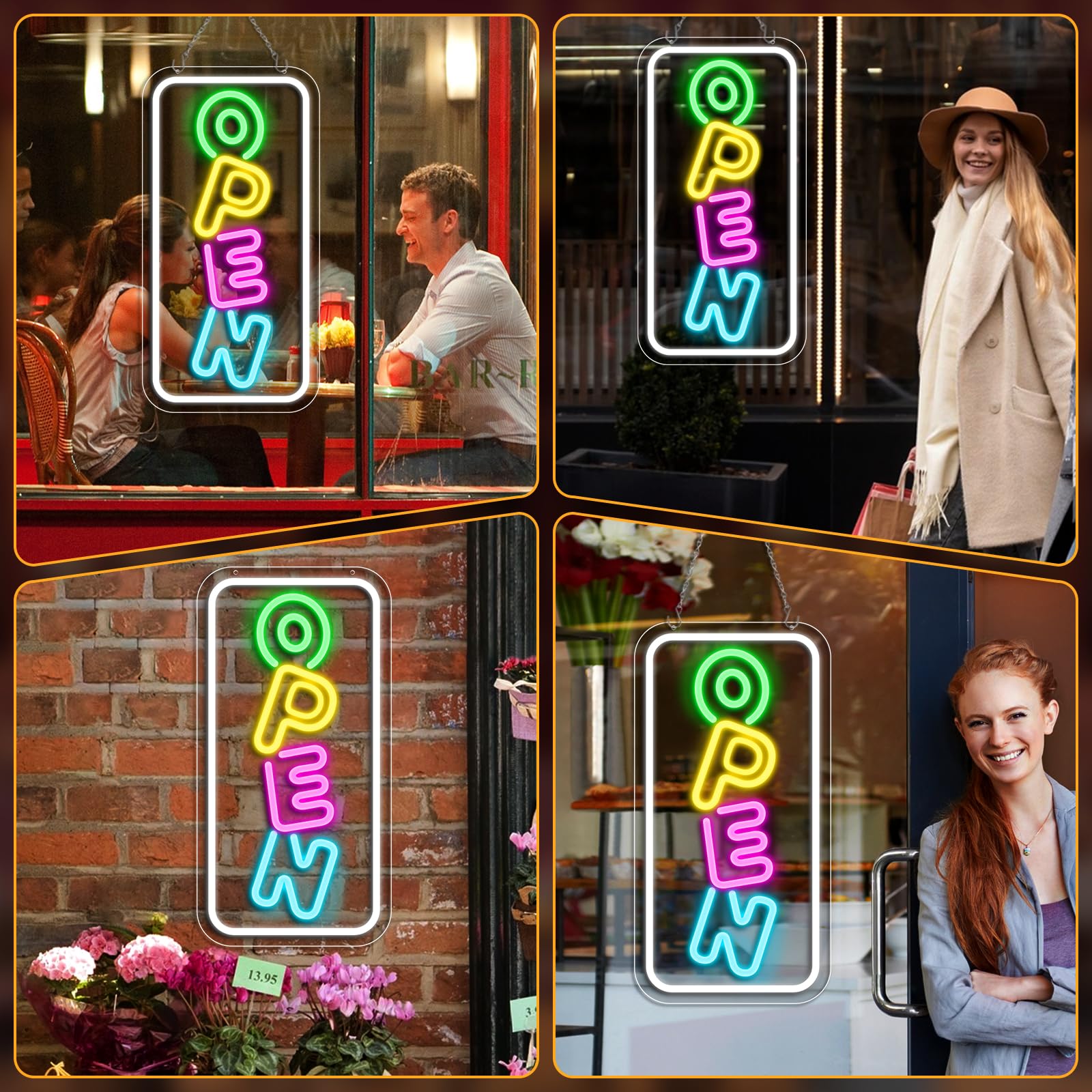Snapklik.com : inShareplus 162"x 9.1" Super Bright Open Sign ...