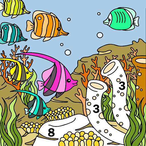 Aquatic Animals Color by Number: Sea Coloring Book - App on Amazon Appstore