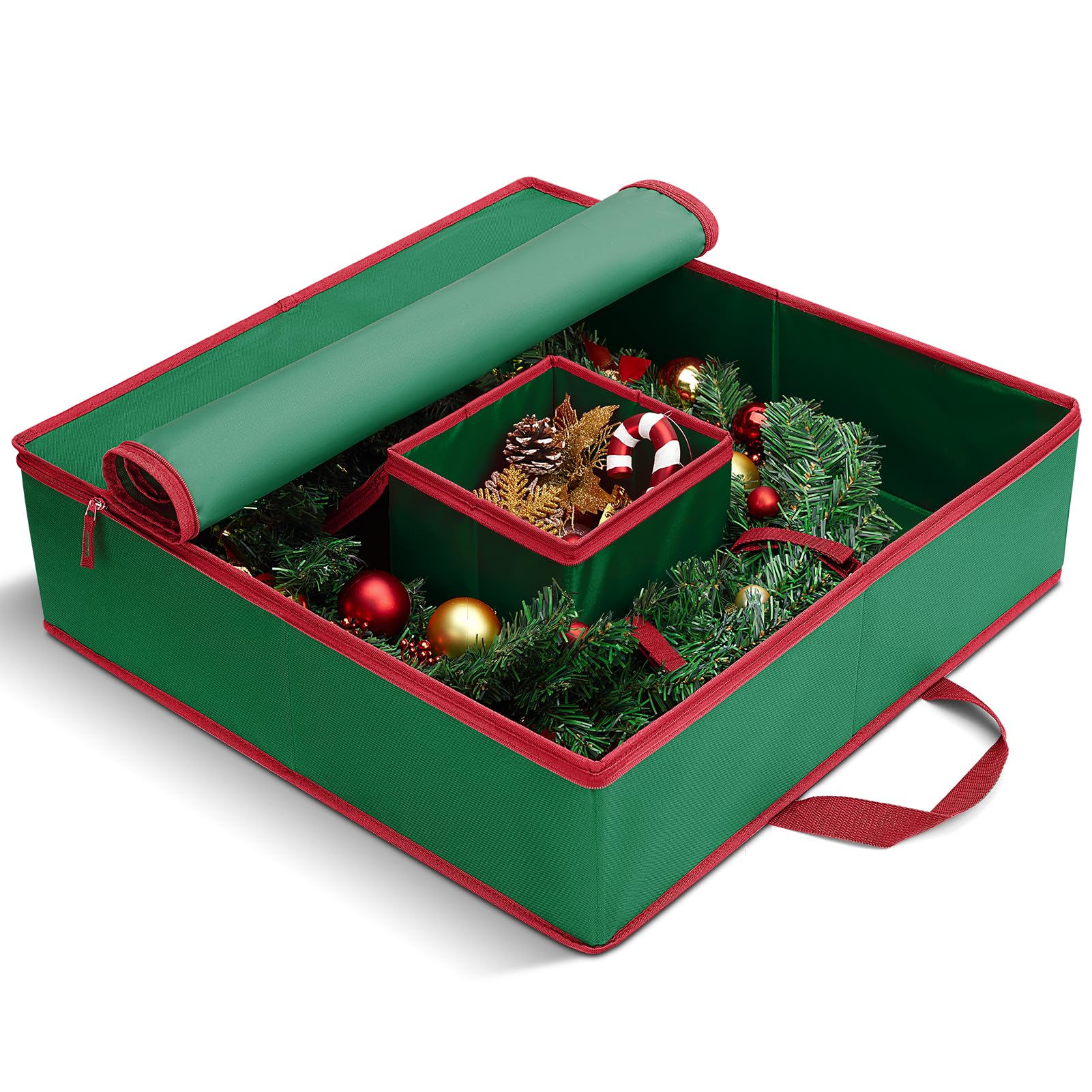 Amazon.com: MaidMAX Christmas Wreath Storage Container 30 inch, Hard ...