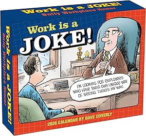 Amazon.com : Work is a Joke 2026 Daily Desk Calendar: Boxed Page-a-Day ...