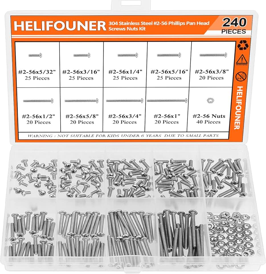 Amazon.com: #2-56 - Screws / Fasteners: Industrial & Scientific