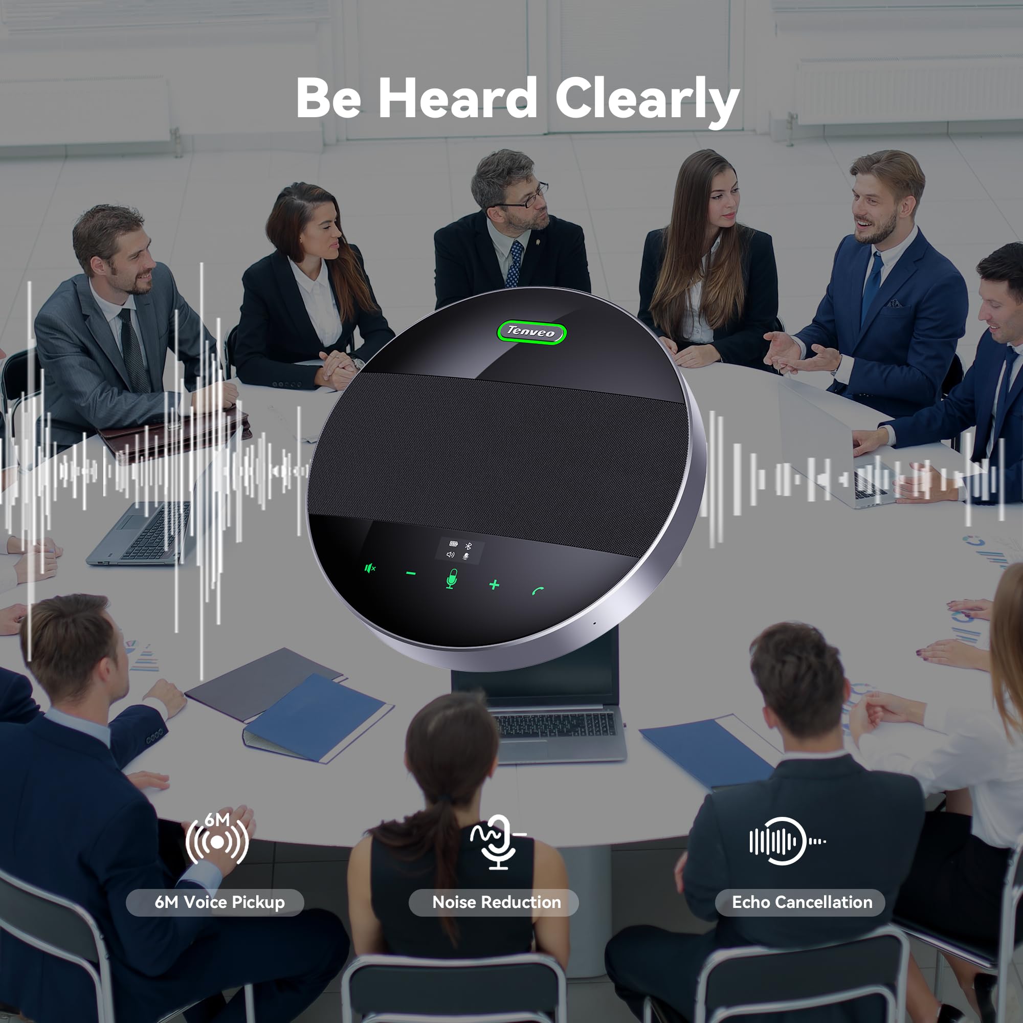 Snapklik.com : Tenveo All-in-One Conference System 3X Optical Zoom PTZ ...