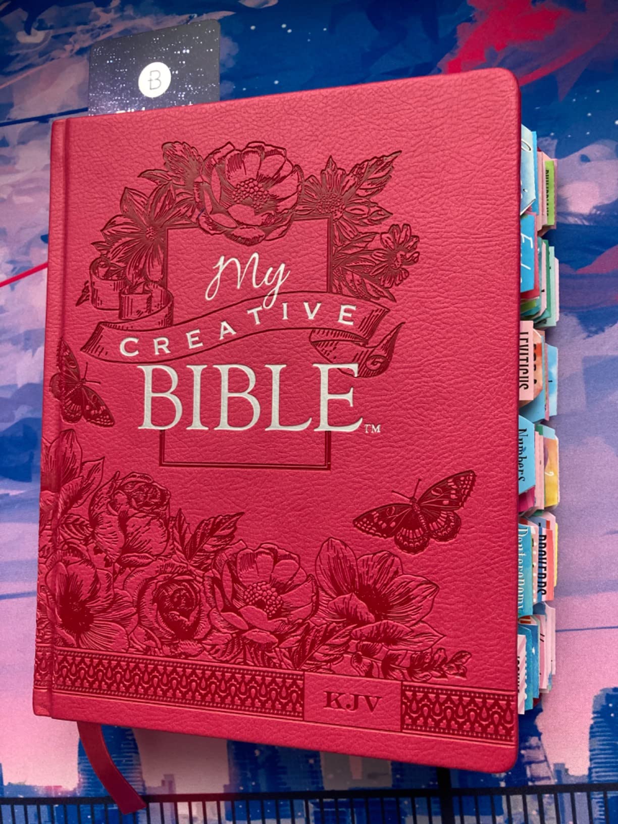 KJV Holy Bible, My Creative Bible, Faux Leather Hardcover - Ribbon ...