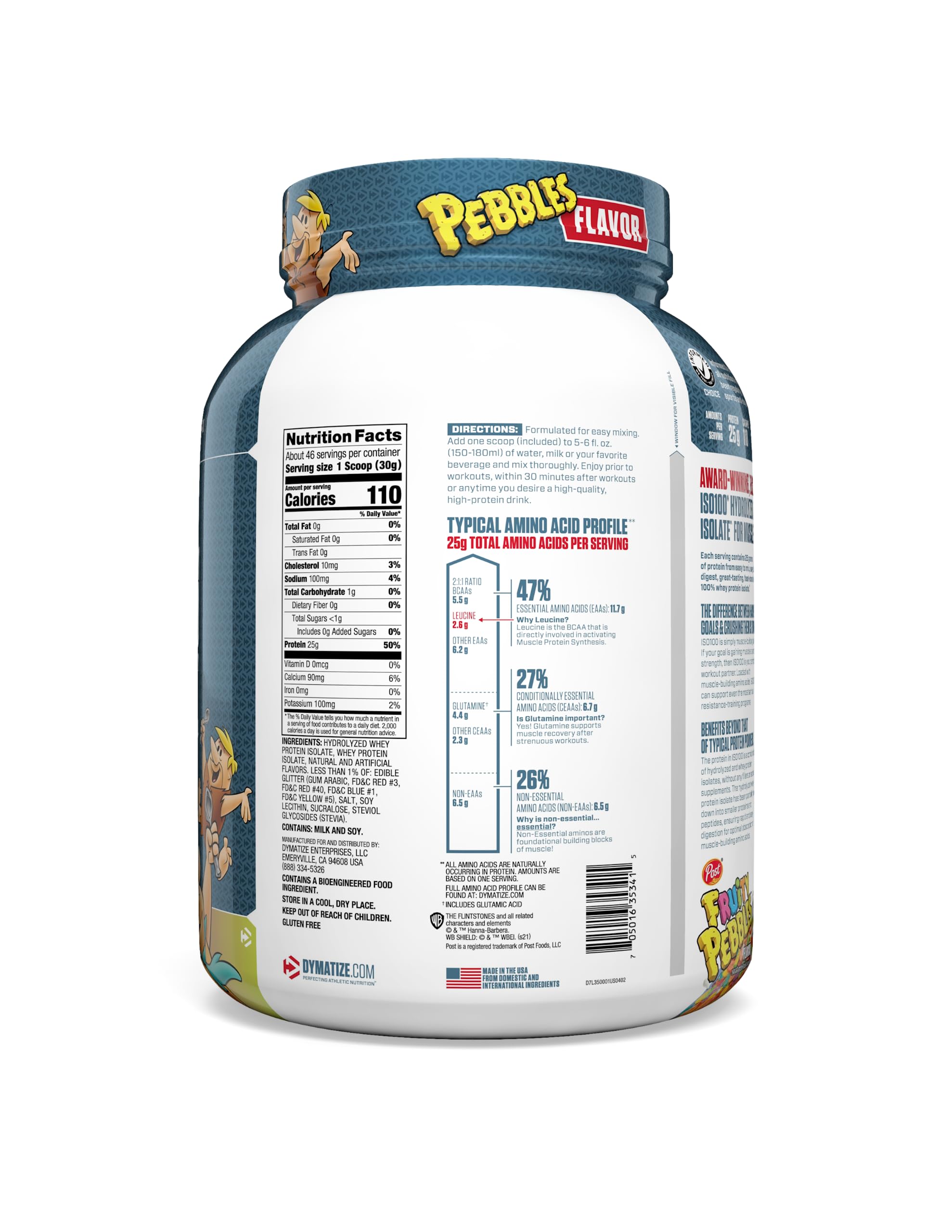 Snapklik.com : ISO100 Hydrolyzed Protein Powder, 100% Whey Isolate, 25g ...