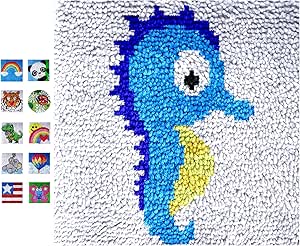 Amazon.com: DEAR MODEL Latch Hook Kits for Kids Bear Dinasaur Elephant ...