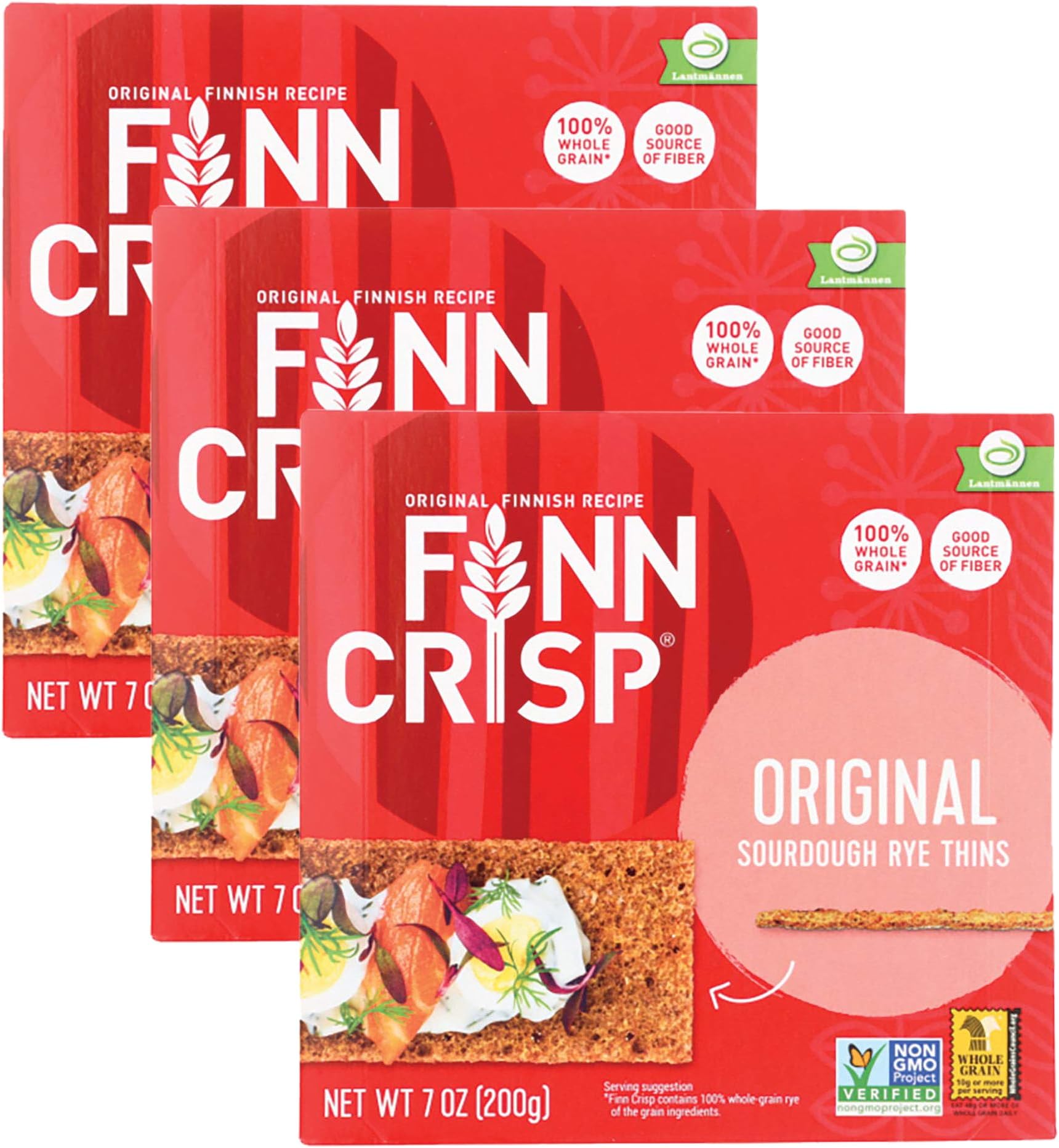Amazon.com: Finn Crisp Rye Crispbread Original, 7 oz (Pack of 3)