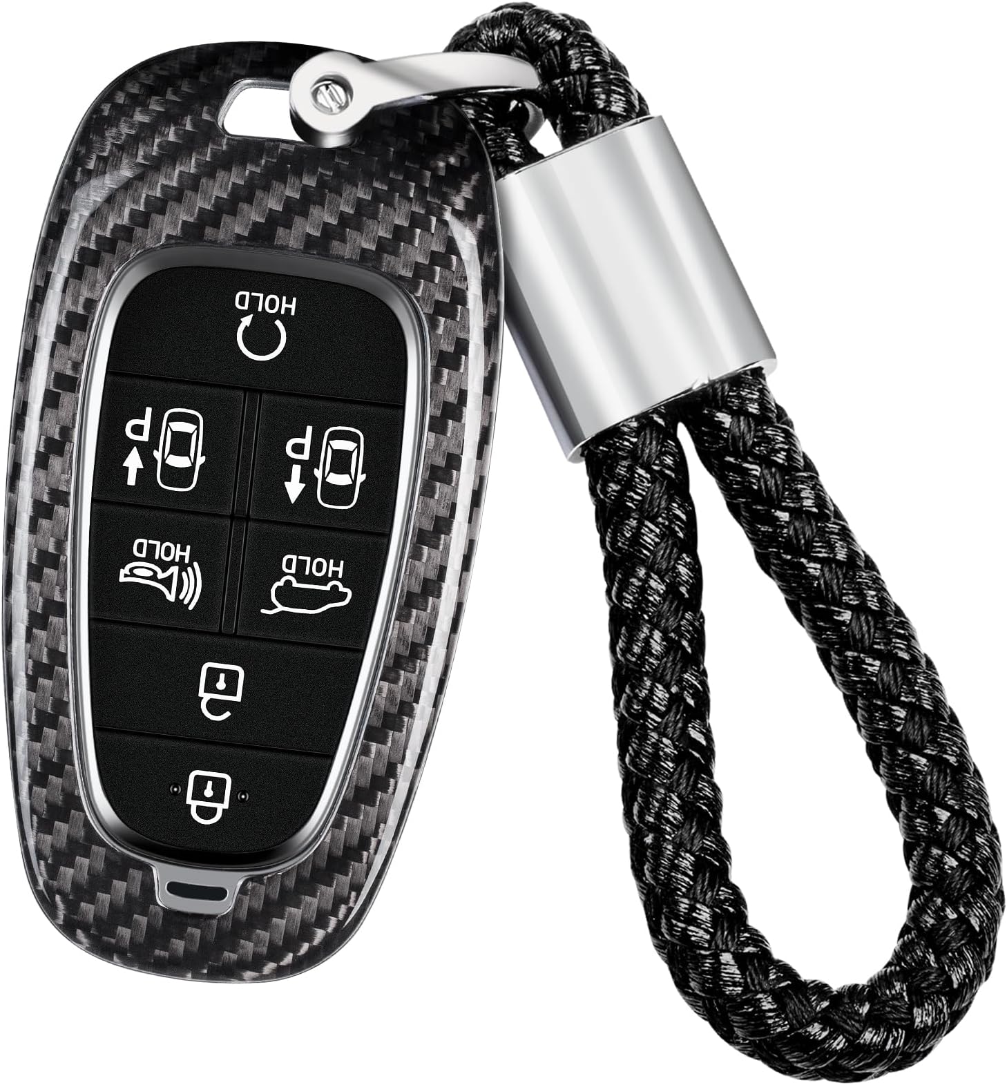 Amazon.com: T-carbon Key Fob Cover Compatible with Hyundai Real Glass ...